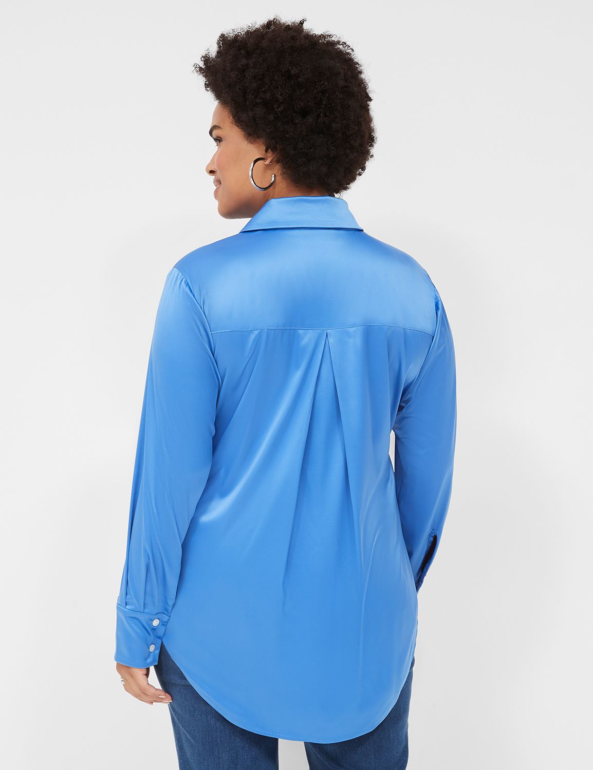 Classic Long Sleeve Button Down Sat | LaneBryant