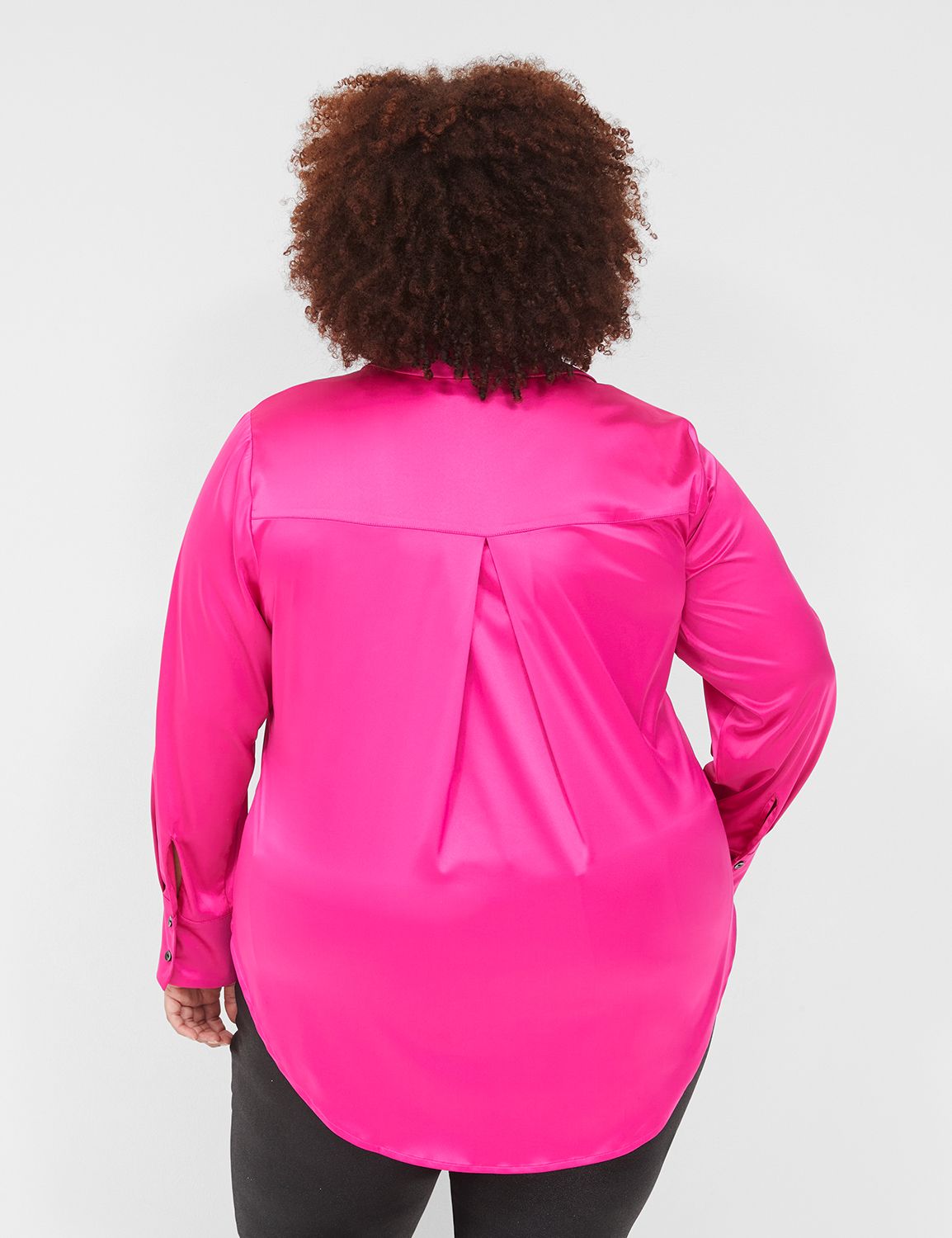 Classic Long Sleeve Button Down Sat | LaneBryant