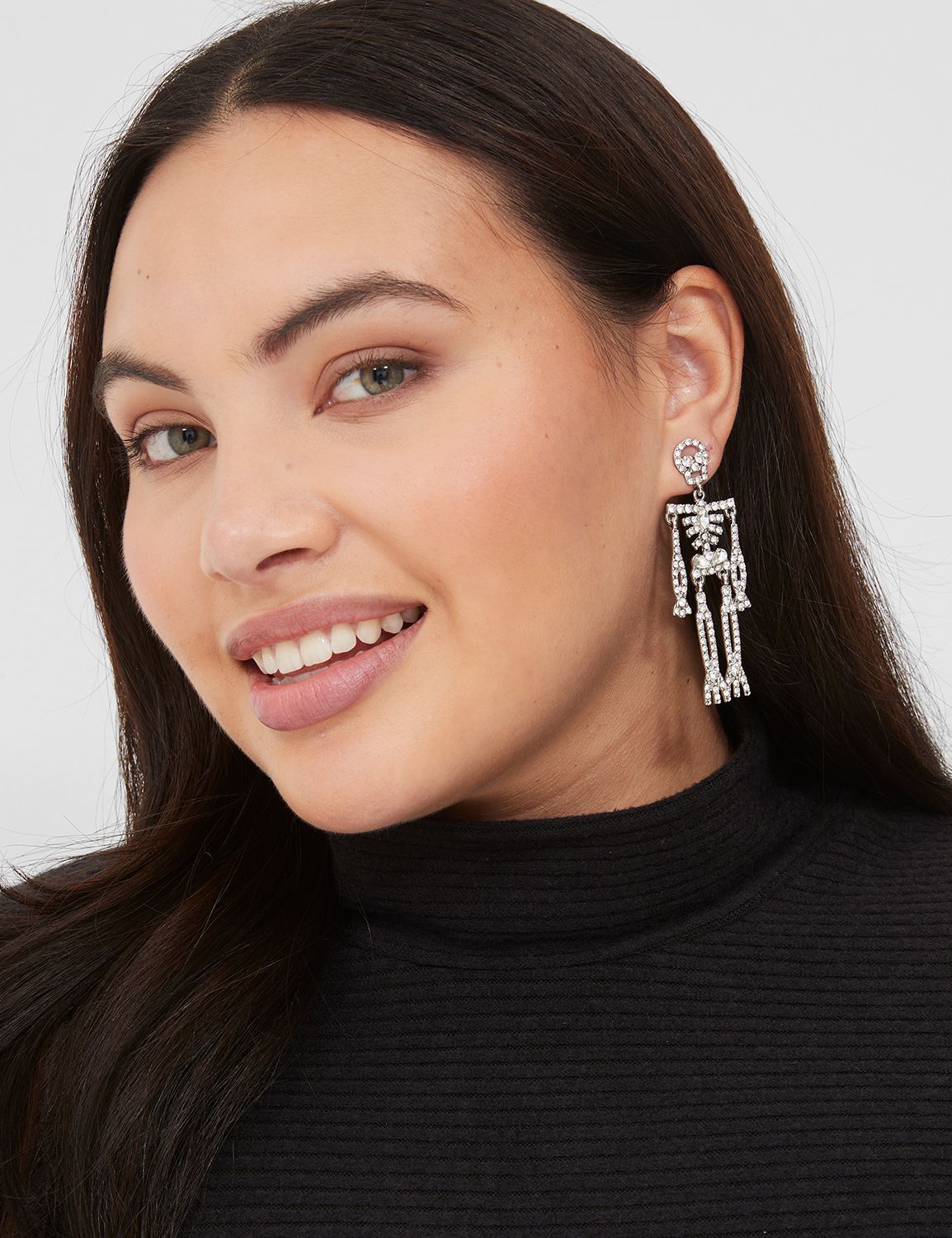 Skeleton Statement Drop Earrings | LaneBryant
