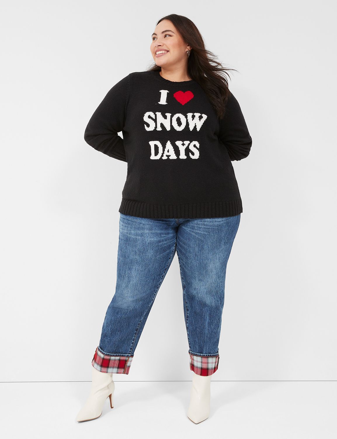 SIGNATURE FIT MID RISE BOYFRIEND JE | LaneBryant