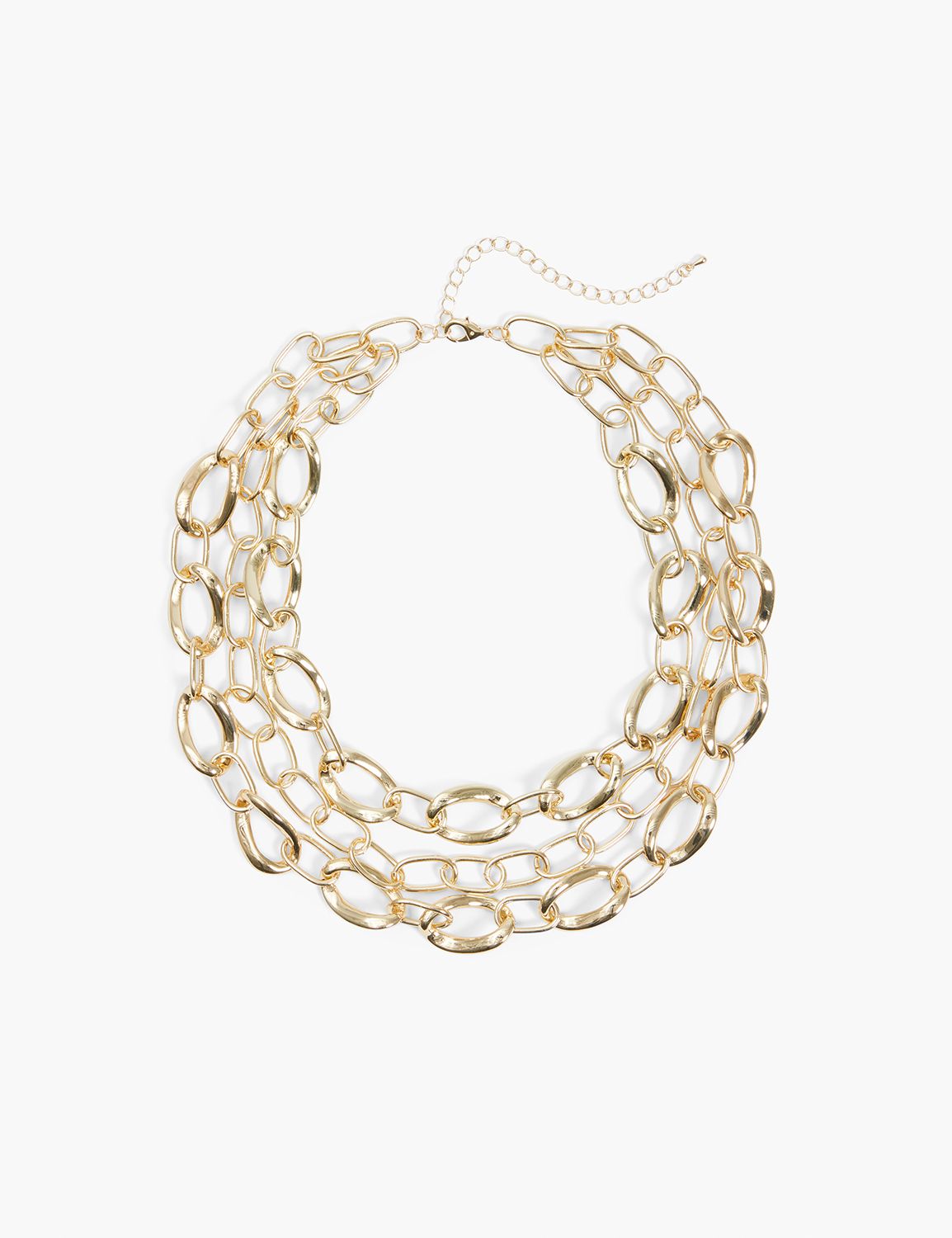 Multi Row Chain Neckalce | LaneBryant