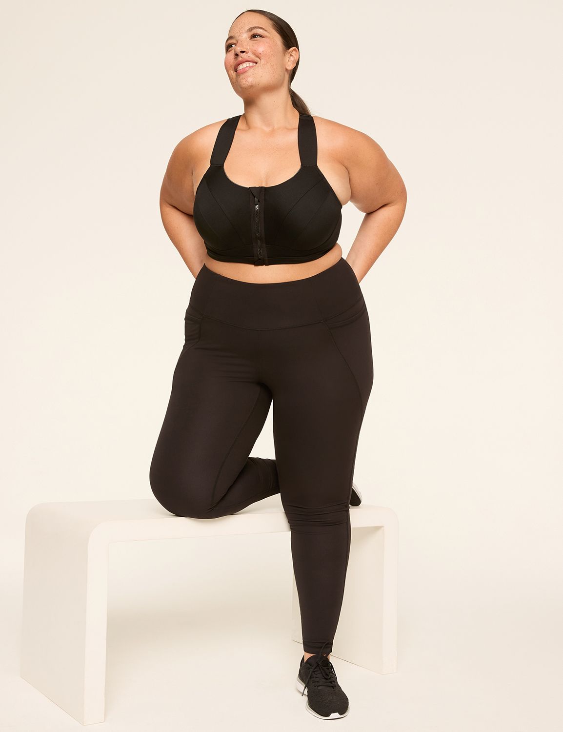 Max Support Comfort Zip Front Sport | LaneBryant