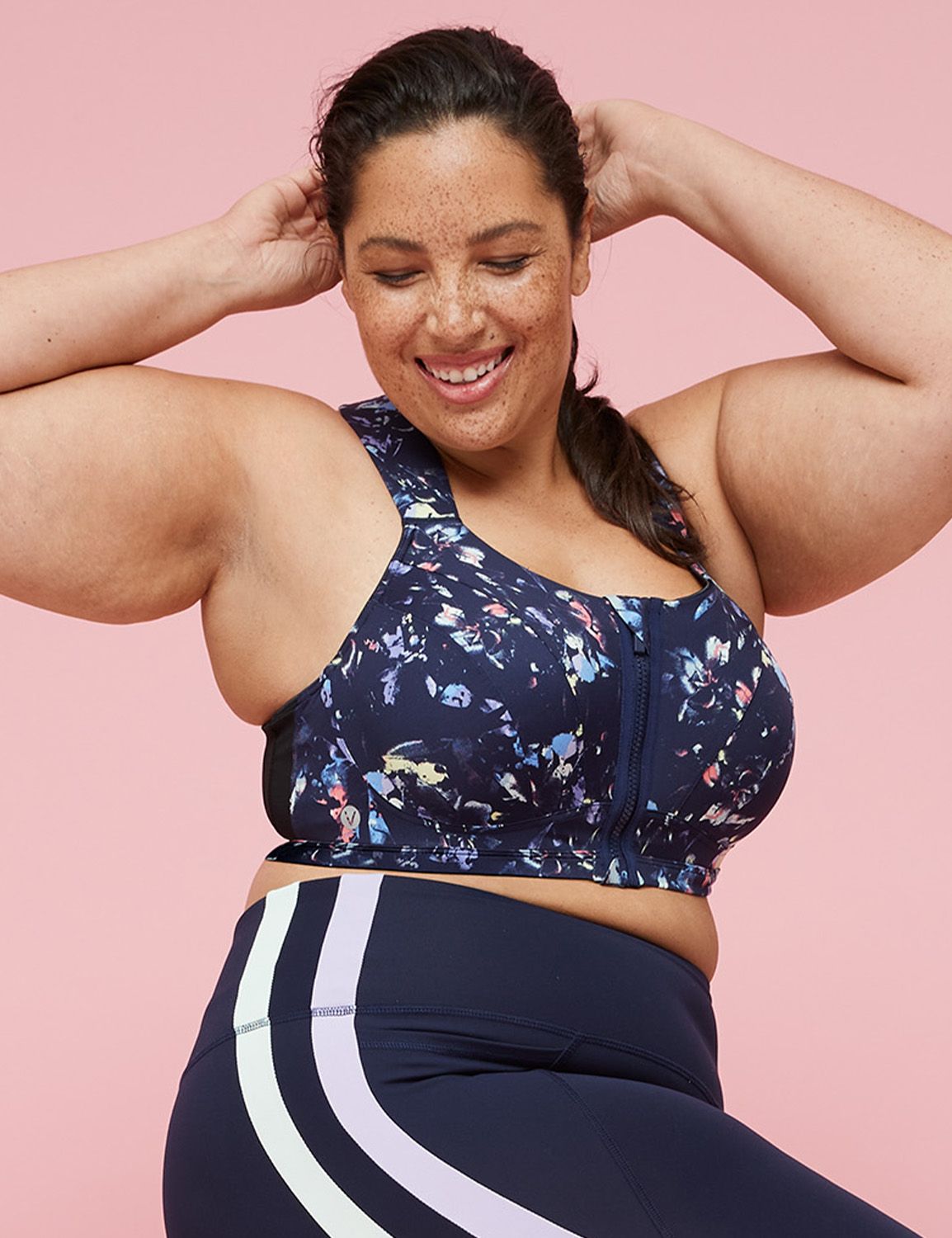 Max Support Comfort Zip Front Sport | LaneBryant