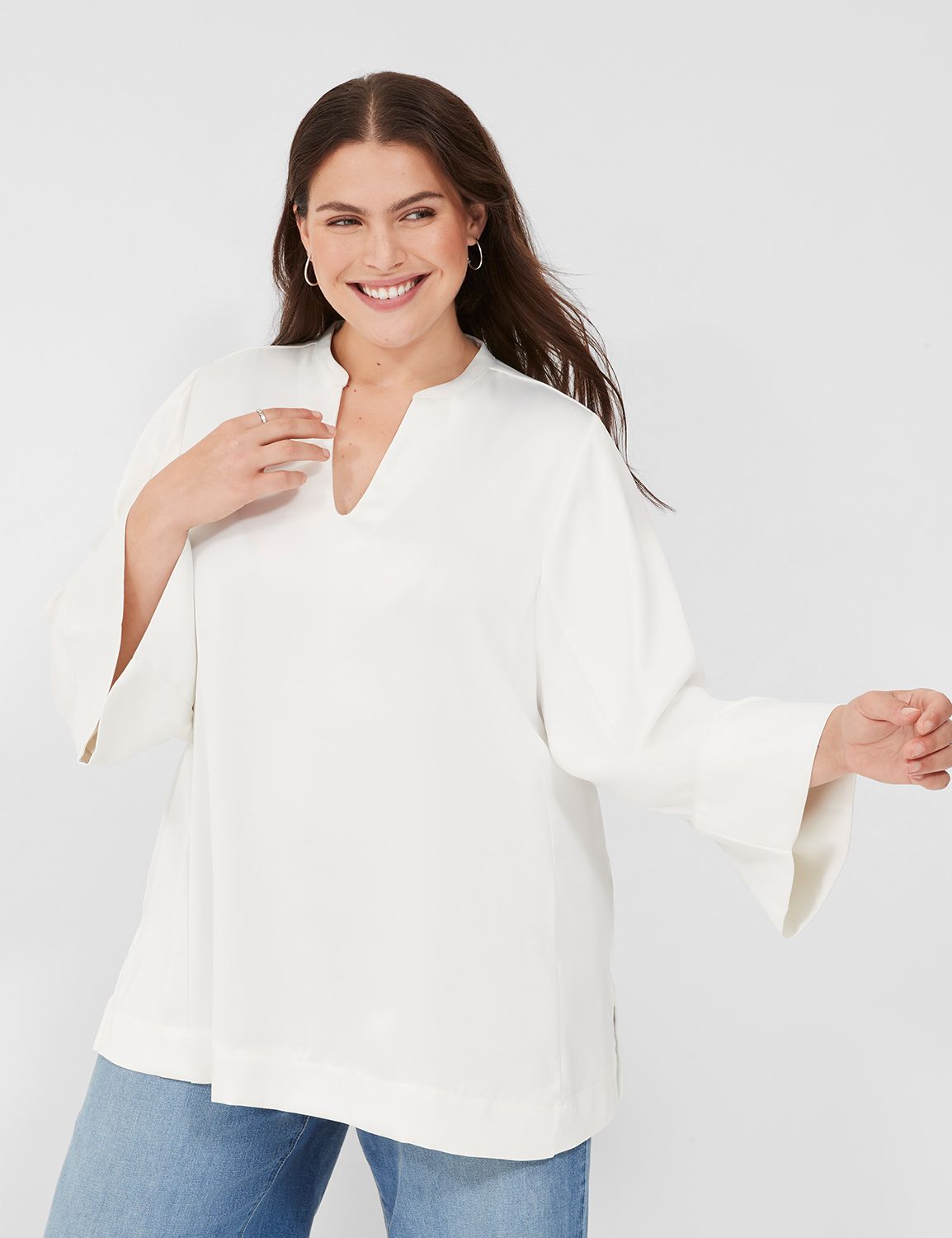 Relaxed Bell Sleeve Popover Tunic 1