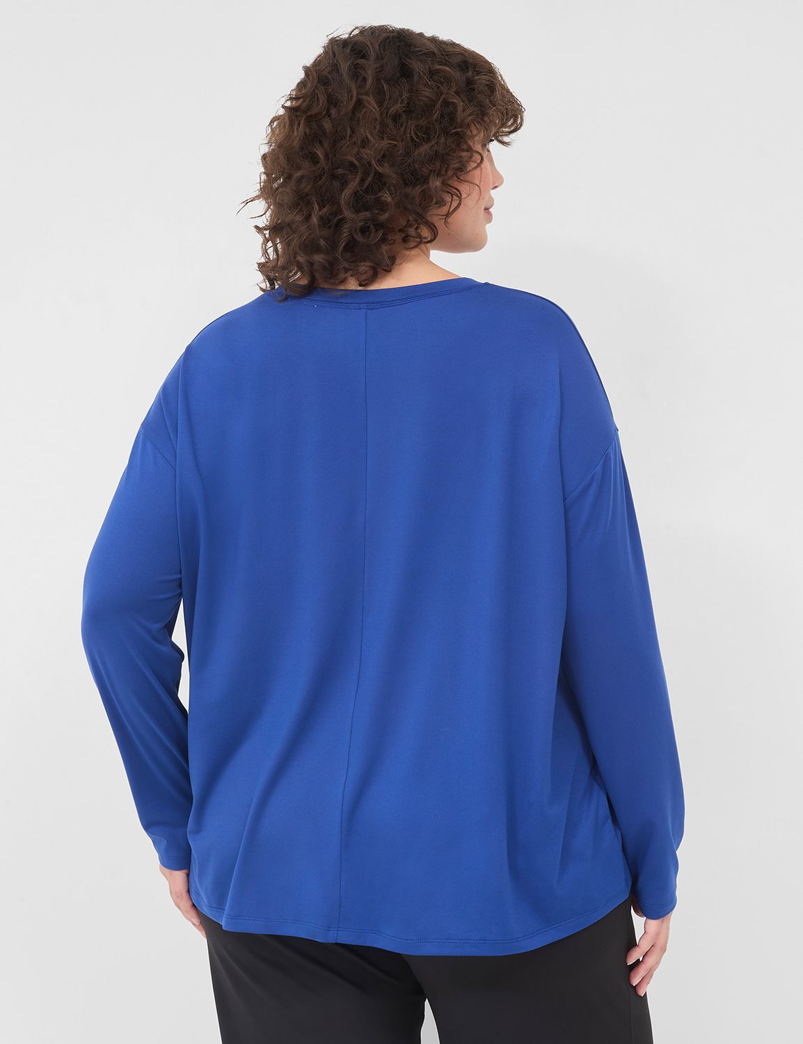 Long Sleeve Crew Neckline Recycled | LaneBryant