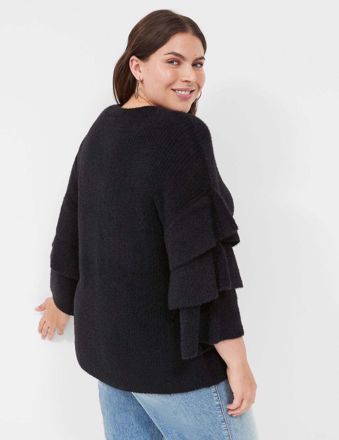 Classic Long Sleeve Open Crew Neck