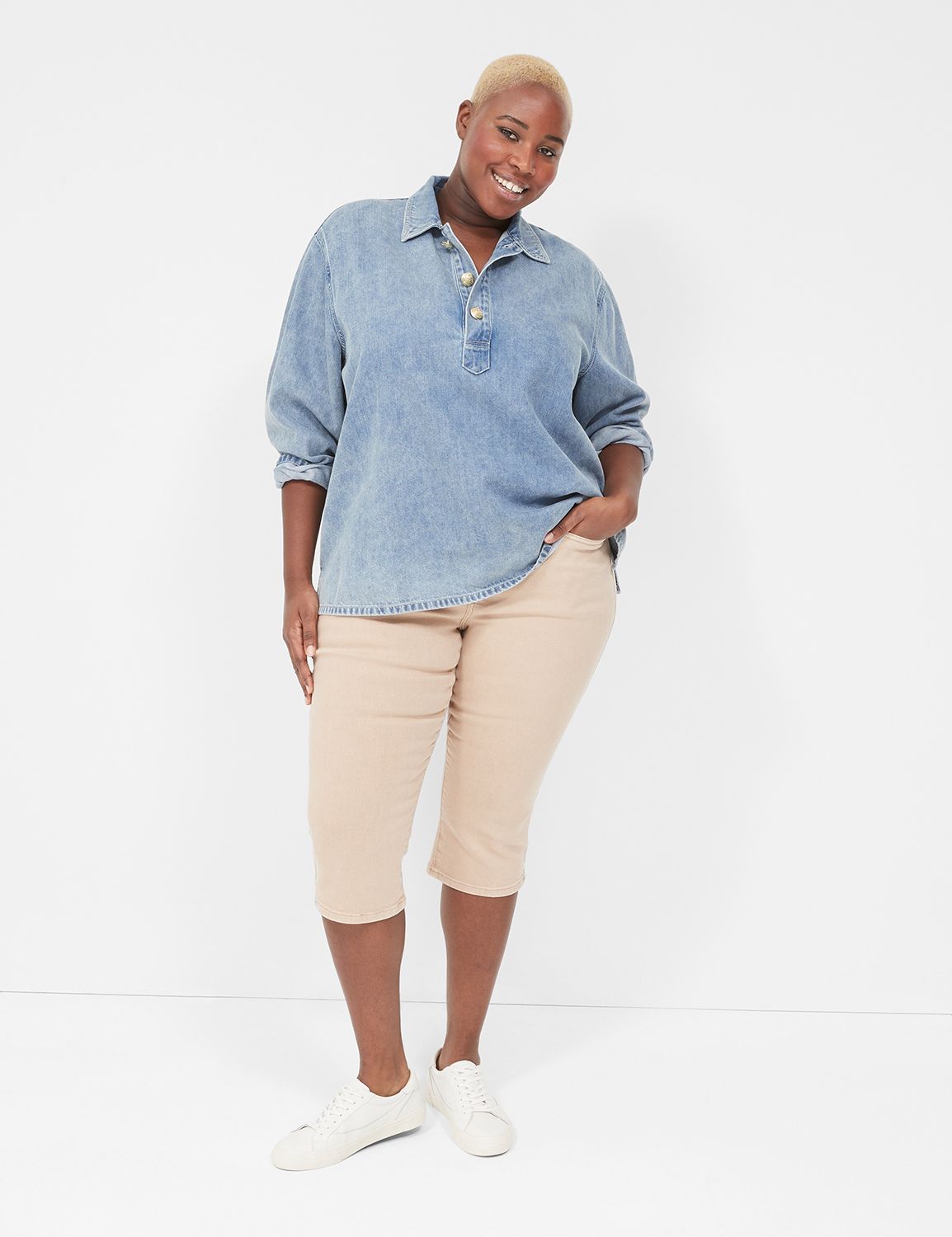 Signature Fit High-Rise Color Pedal Jean | LaneBryant