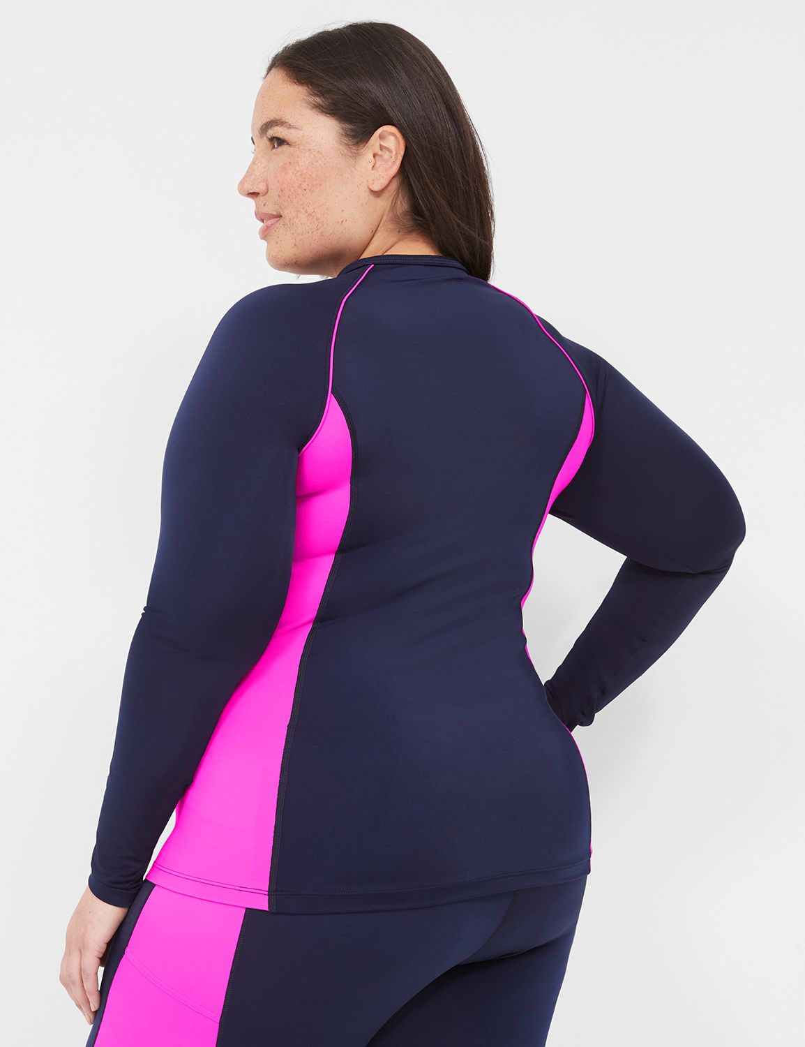 Plus Size | Rash Guard w/ Side Body Panels 1140 | LaneBryant