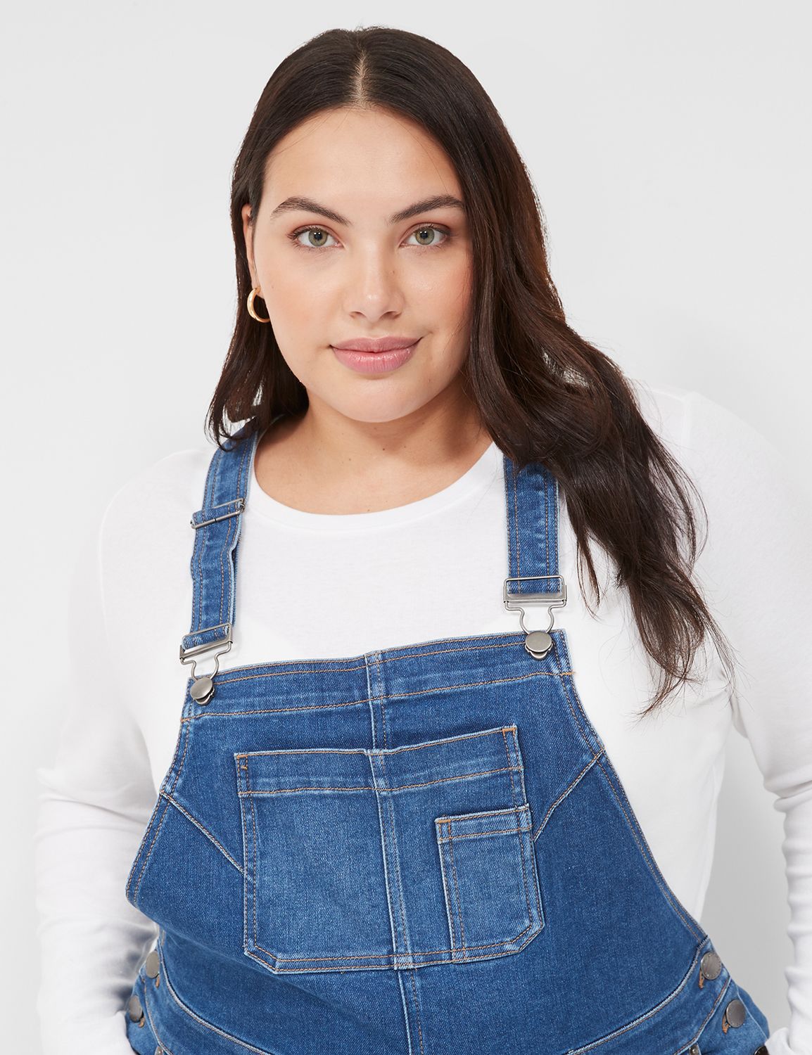 DENIM OVERALL AUTHENTIC STRAIGHT LE | LaneBryant