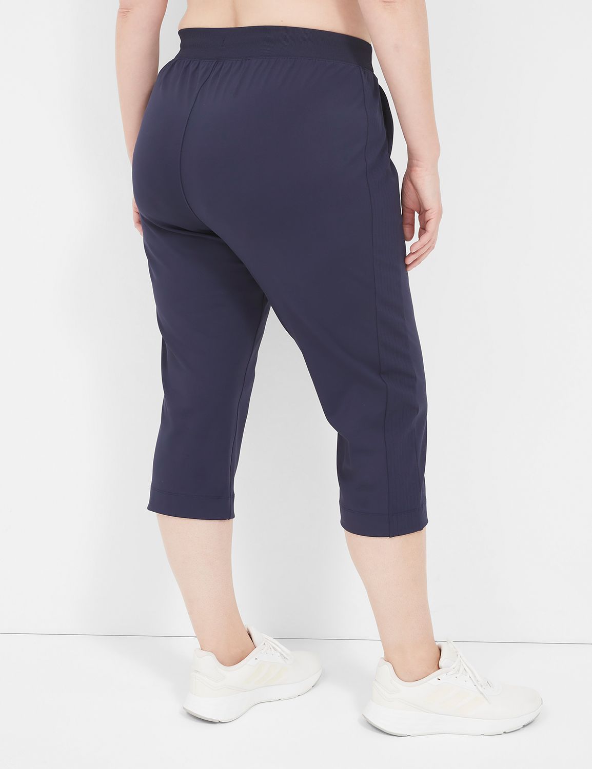 LIVI Mid Rise Knit Interlock Capri | LaneBryant