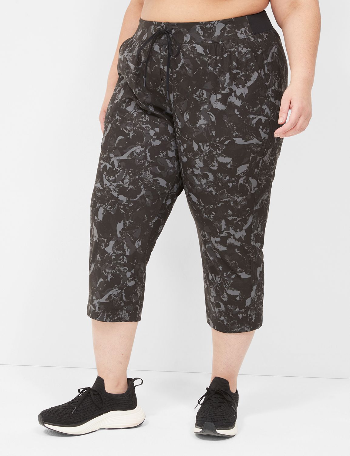 LIVI Mid Rise Knit Interlock Capri | LaneBryant