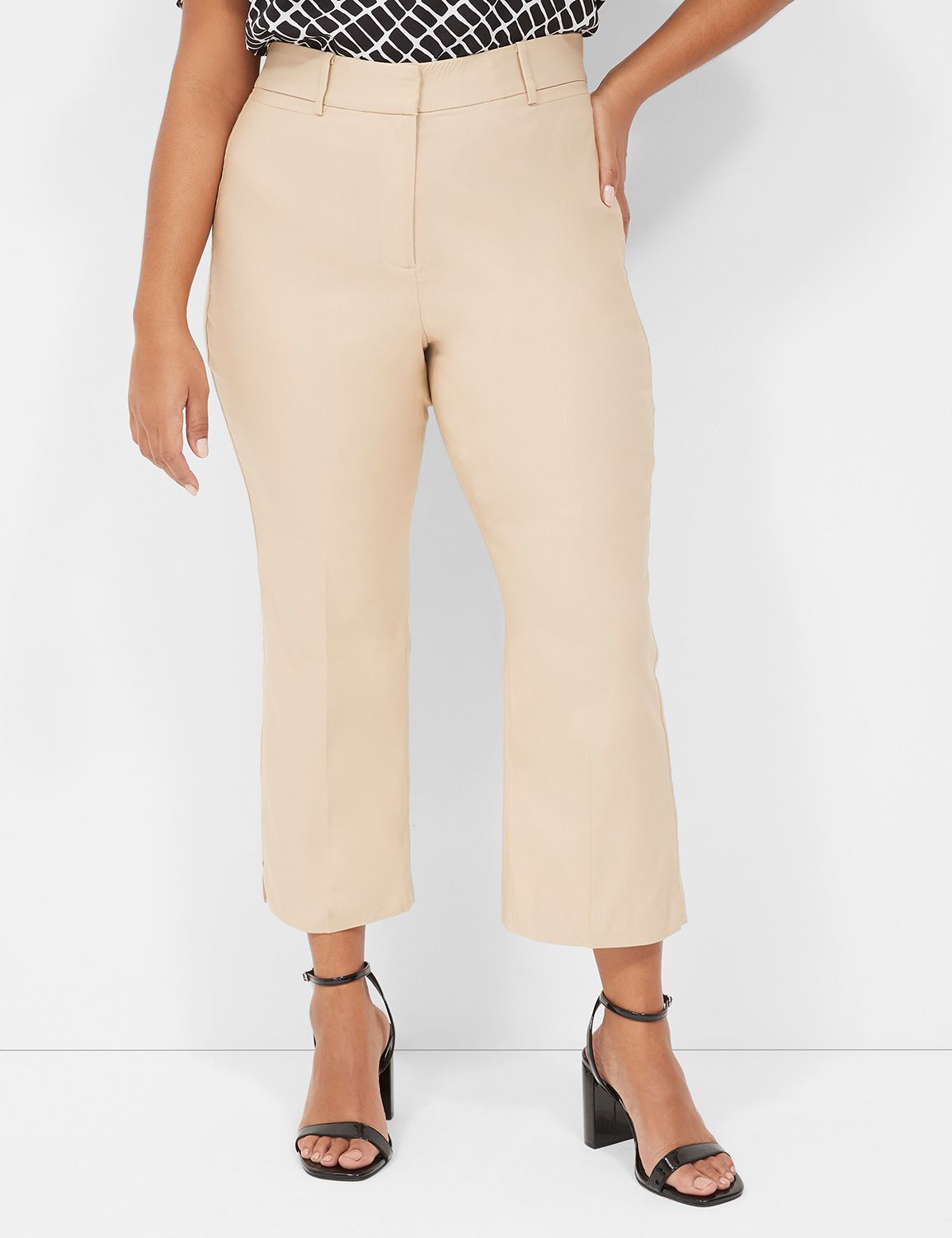 The 4-Season Slim Capri-Solid 11393 | LaneBryant