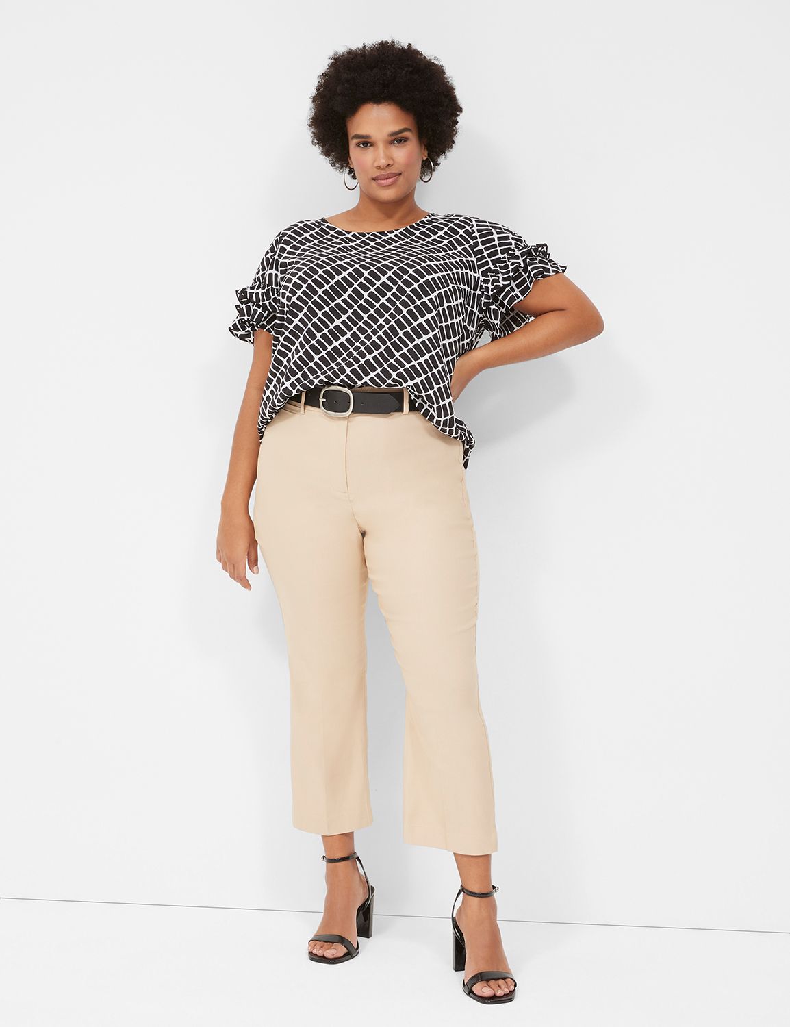 The 4-Season Slim Capri-Solid 11393 | LaneBryant