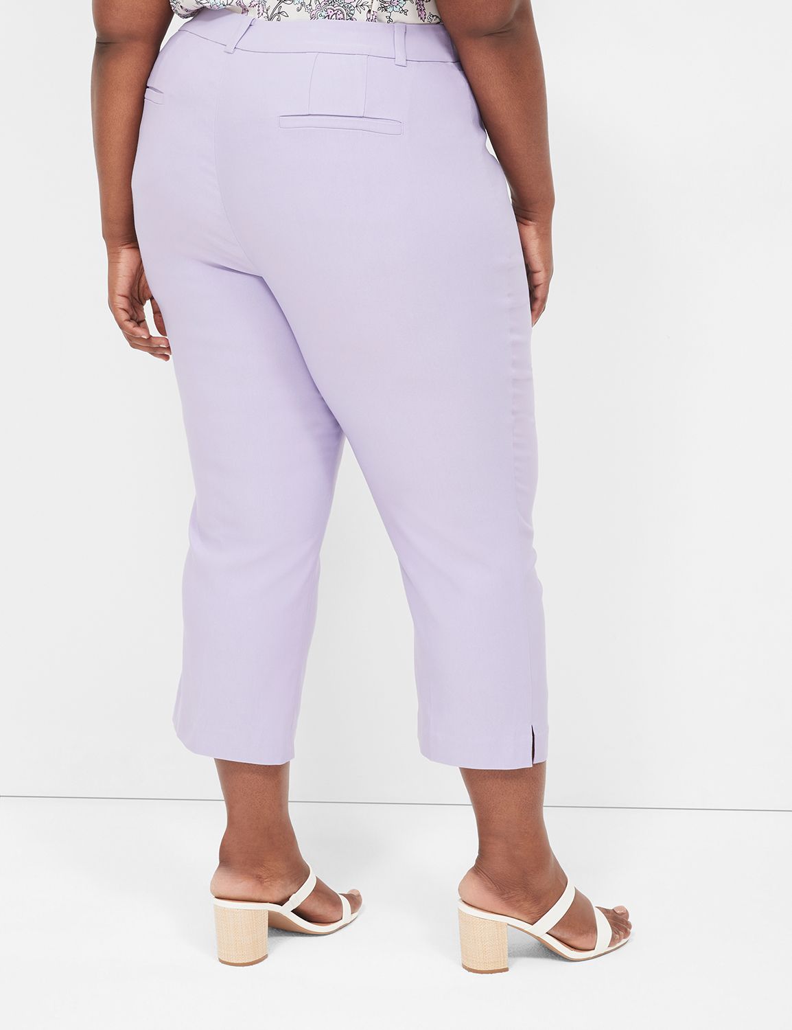 The 4-Season Slim Capri-Solid 11393 | LaneBryant