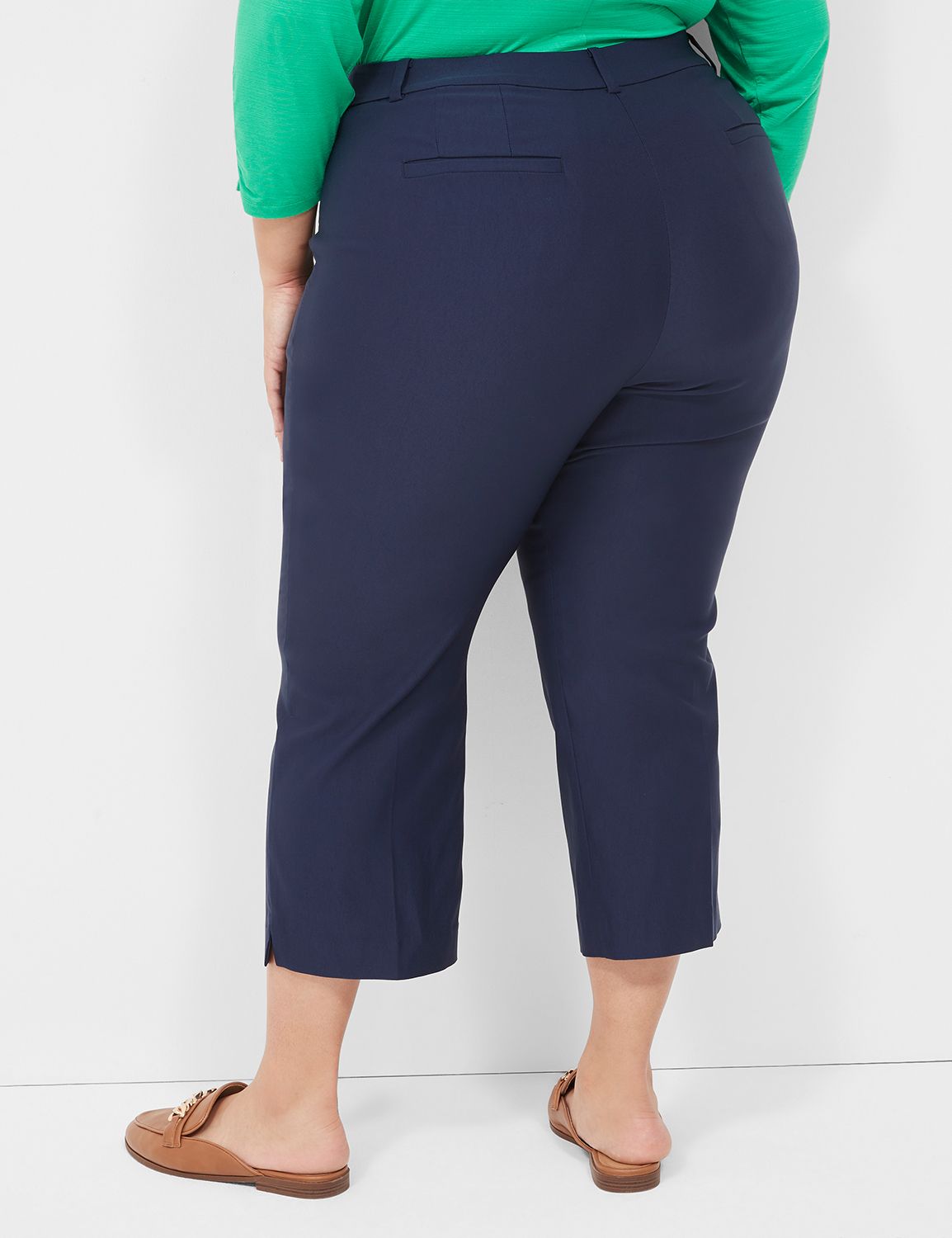 The 4-Season Slim Capri-Solid 11393 | LaneBryant