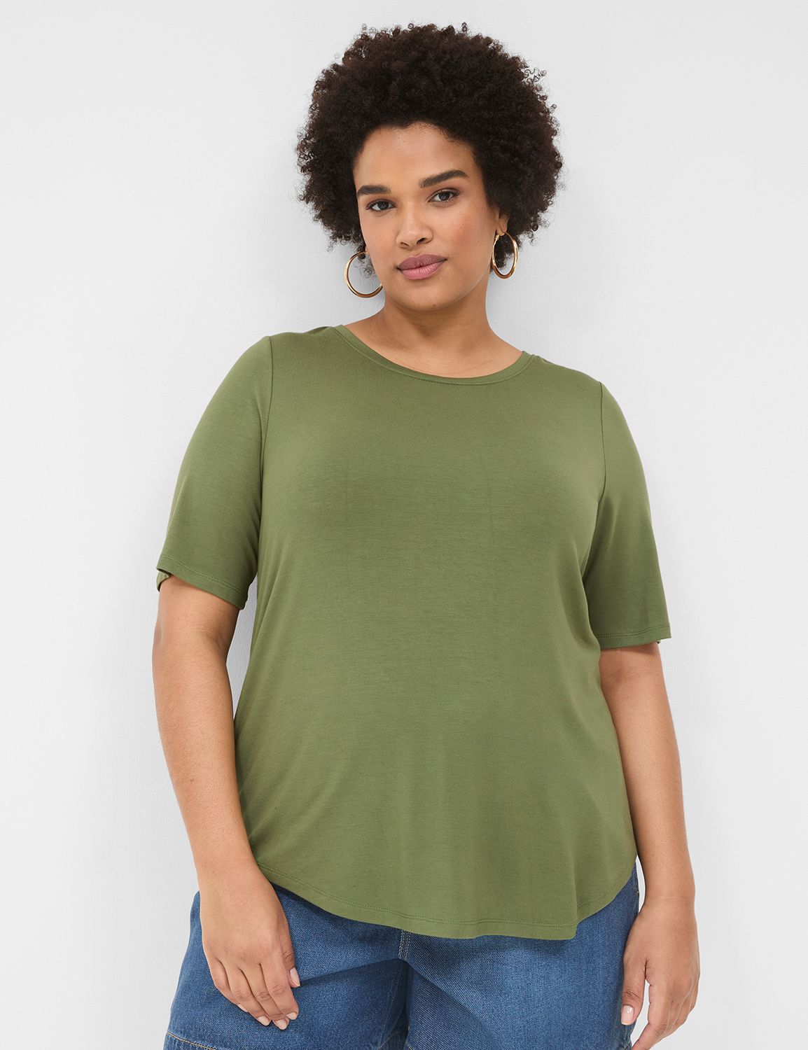 Perfect Sleeve - Plus Size Short Sleeve Tee Shirts | Lane Bryant