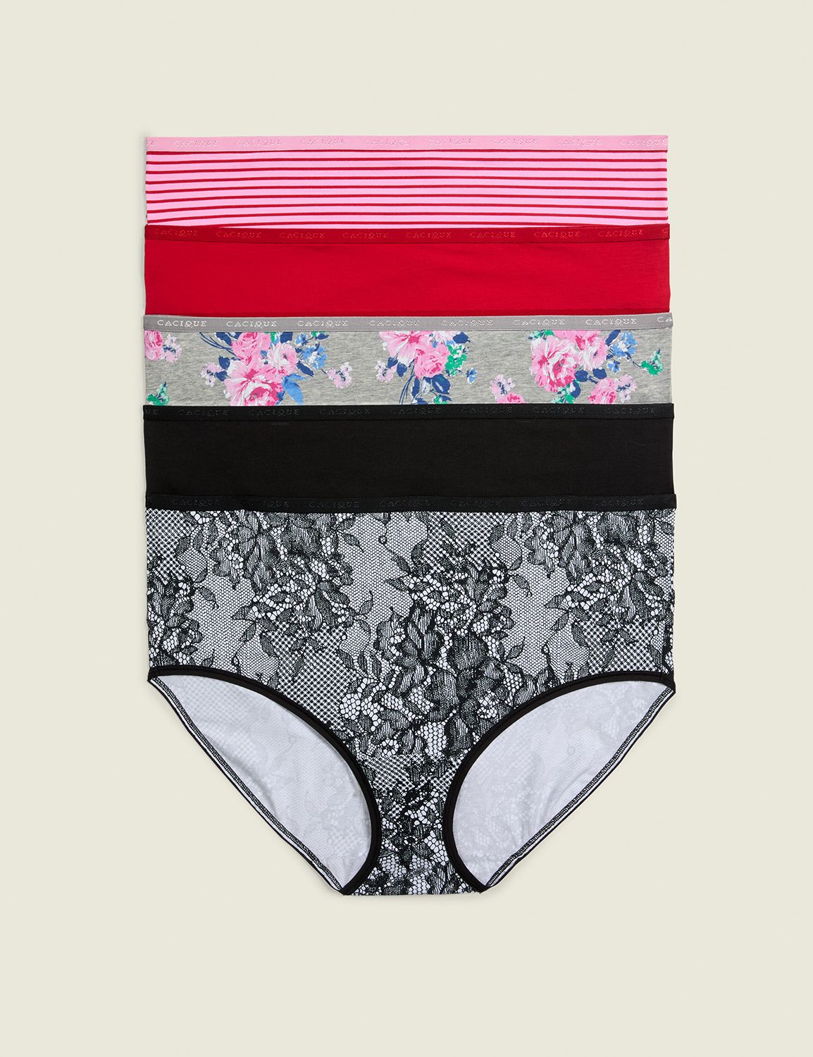 PANTY PACK Cotton High Leg Briefs 1 | LaneBryant