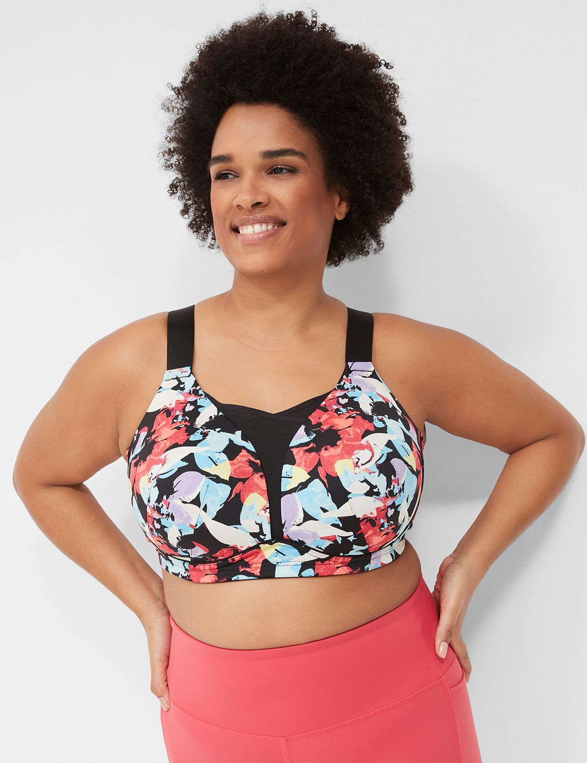 LIVI Wireless Medium-Impact Wicking Sports Bra | LaneBryant