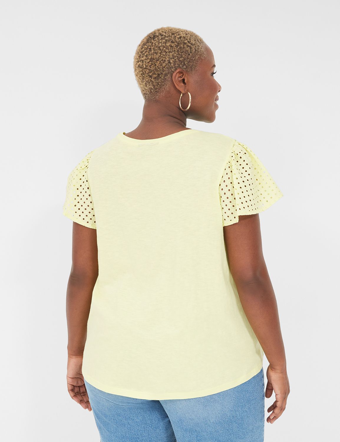 Moderate Swing Short Flutter Sleeve | LaneBryant