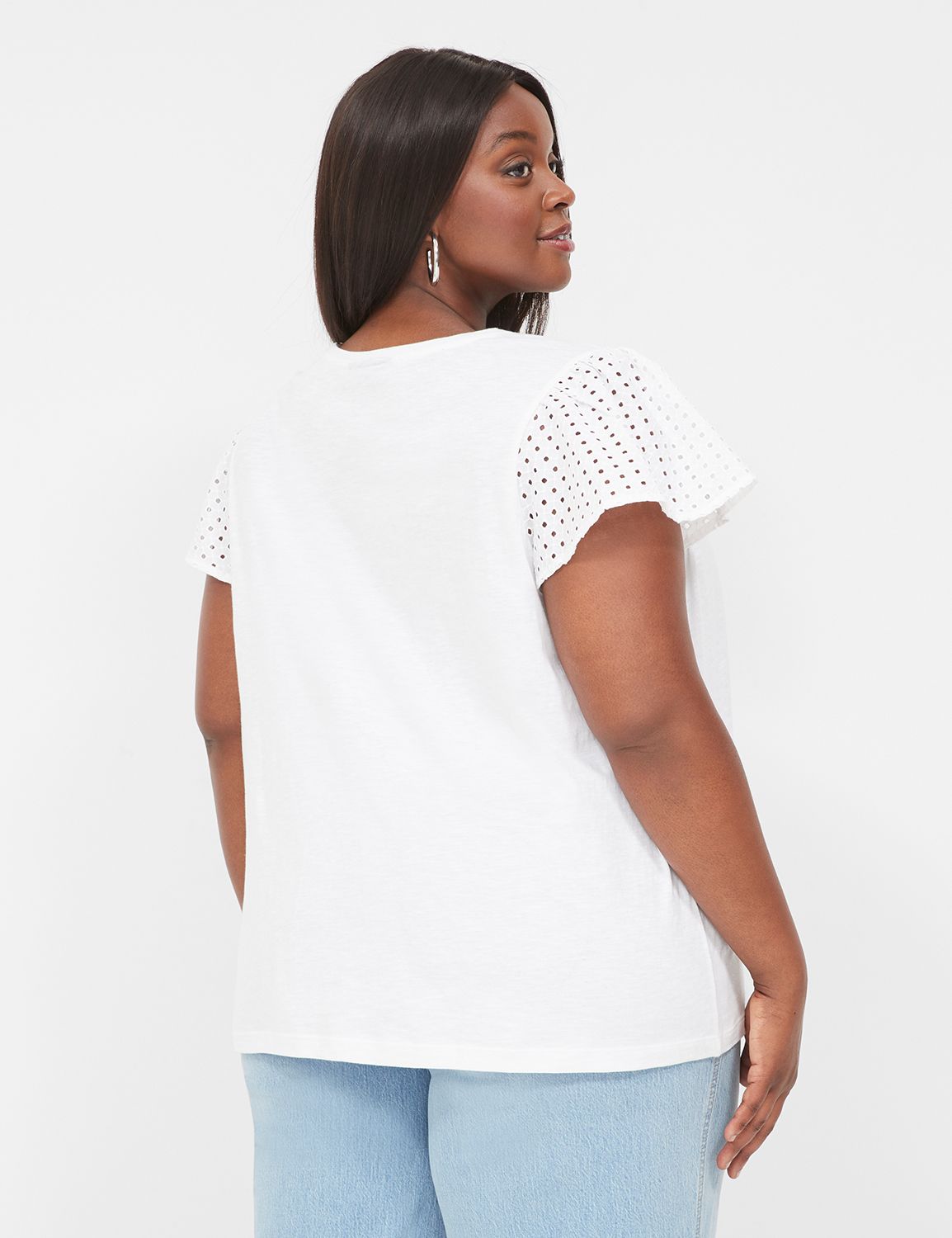 Moderate Swing Short Flutter Sleeve | LaneBryant