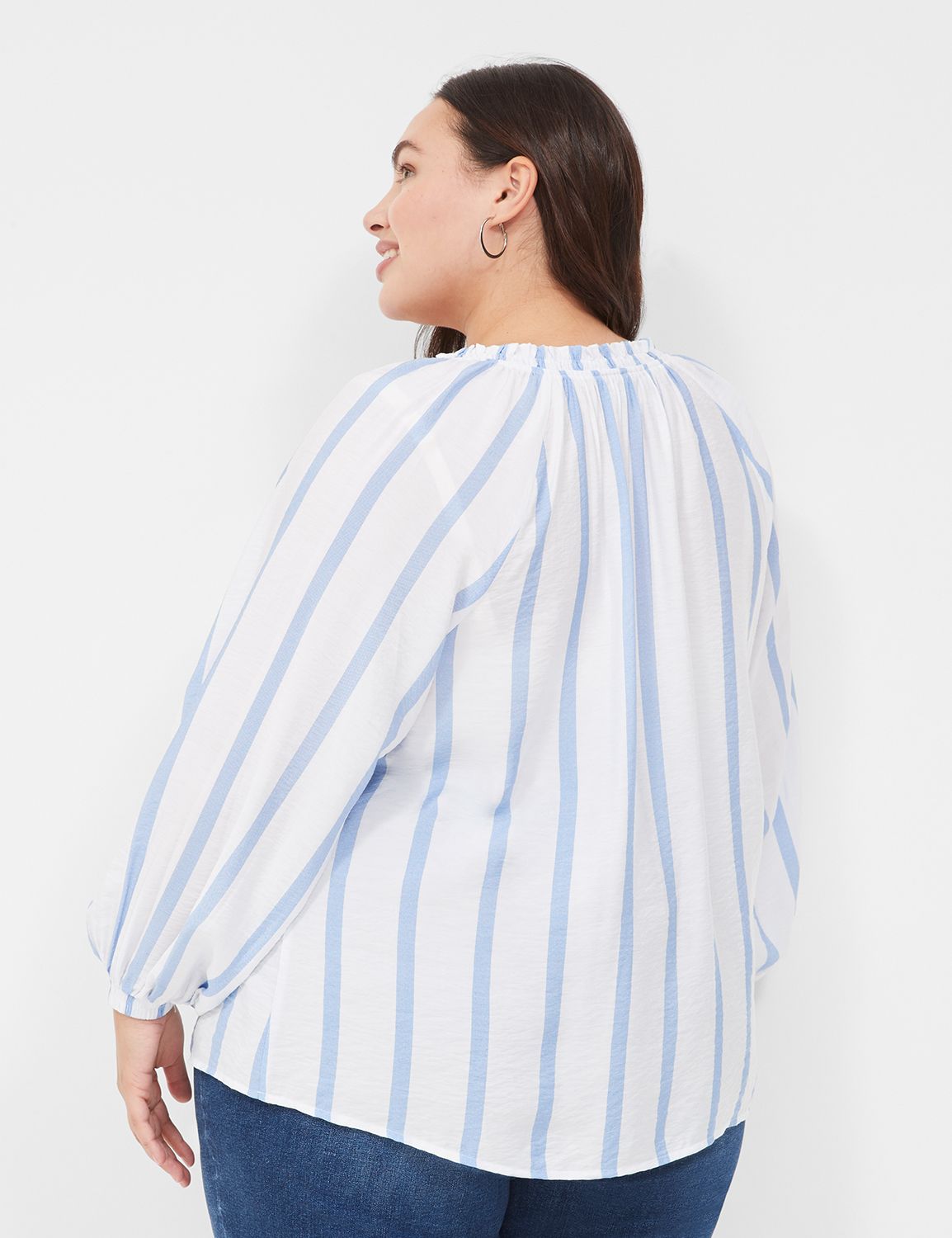 Swing Bracelet Sleeve Split Neck Po | LaneBryant