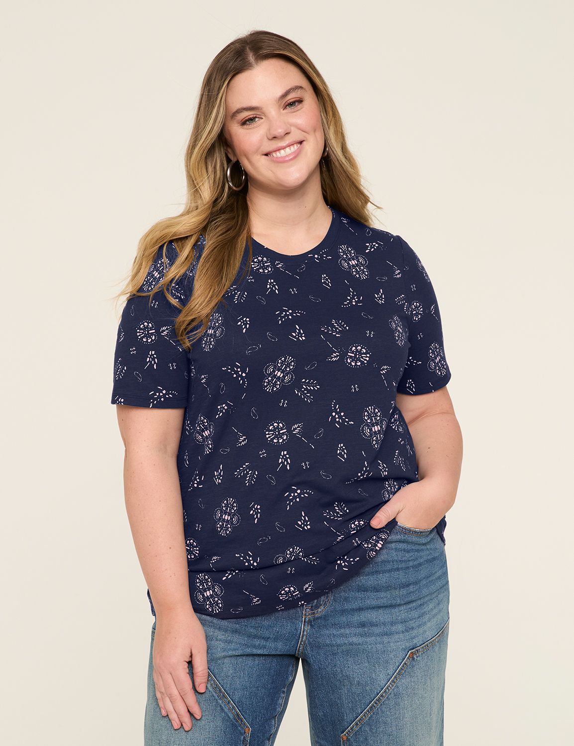 Perfect Sleeve - Plus Size Short Sleeve Tee Shirts | Lane Bryant