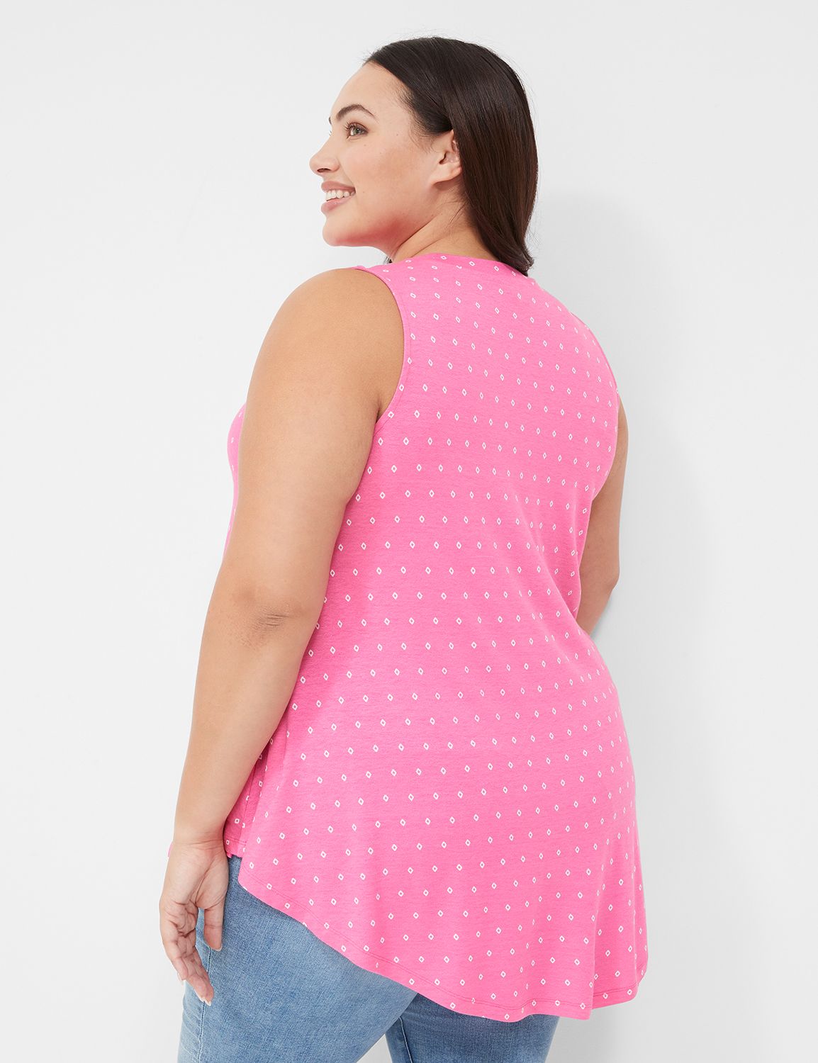 Max Swing Sleeveless High-Neck Tunic | LaneBryant