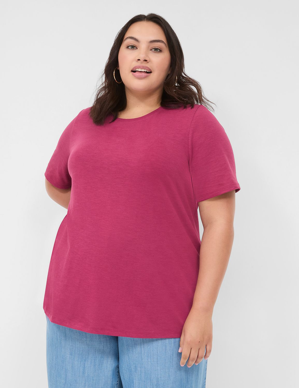 Size 34-36 Perfect Sleeve - Plus Size Short Sleeve Tee Shirts | Lane Bryant