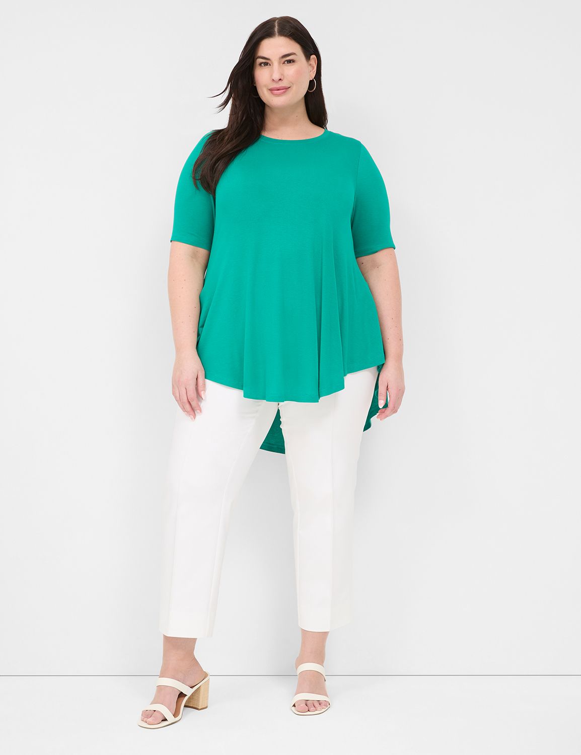 WV Perfect Sleeve Crew Neck Max Swi | LaneBryant