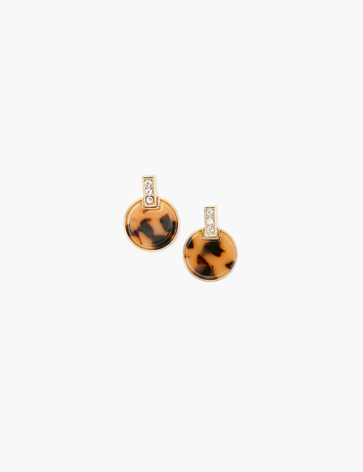 Tortoise Shell Print Drop Earrings | LaneBryant