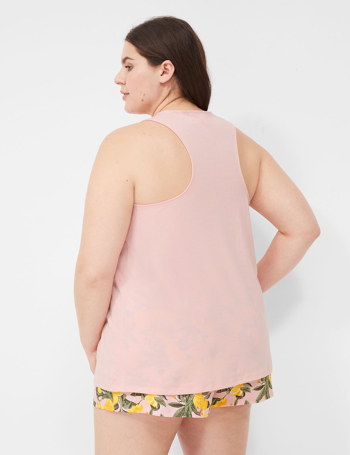 Cotton Racerback Tank and Short PJ | LaneBryant