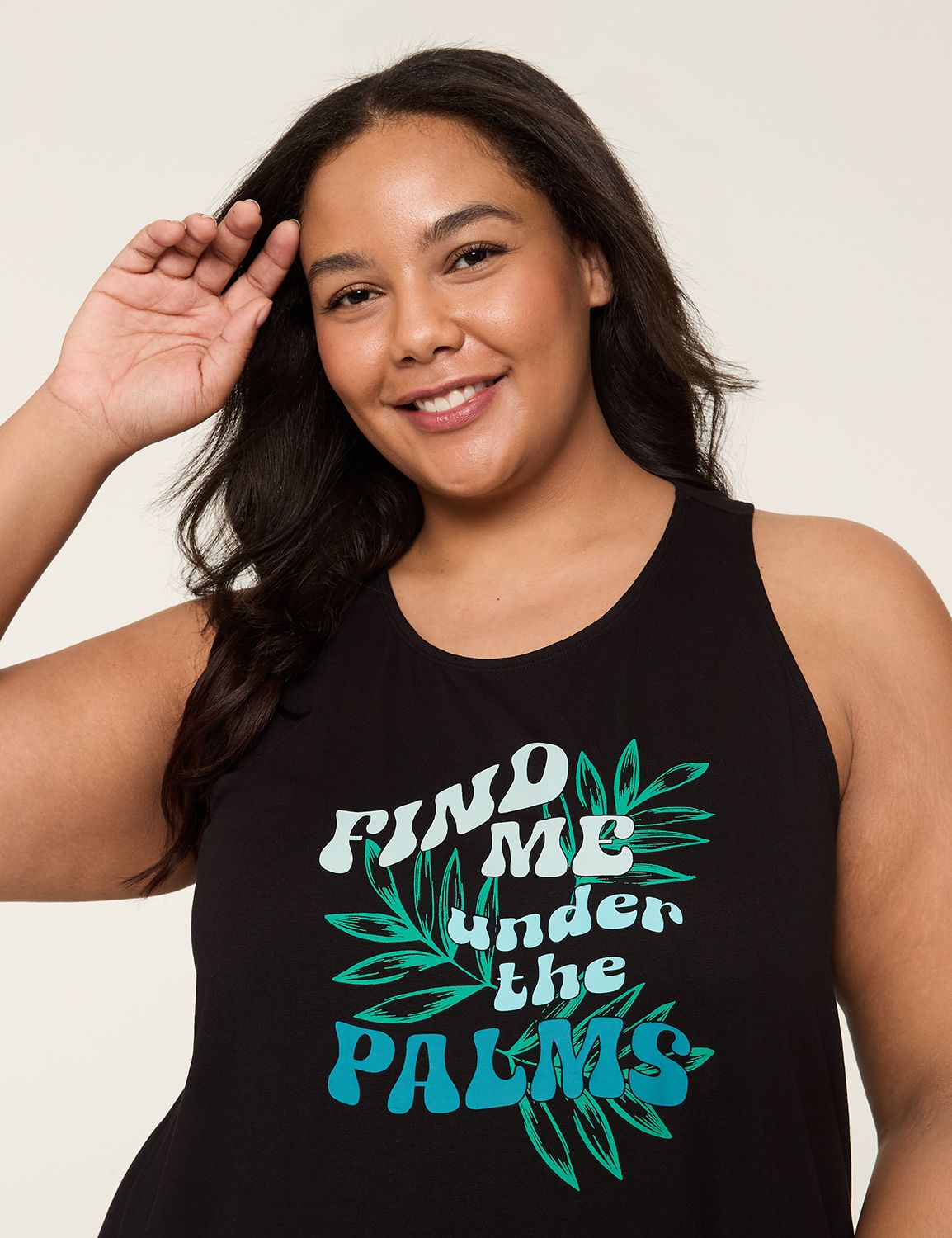 Cotton Racerback Tank and Short PJ | LaneBryant