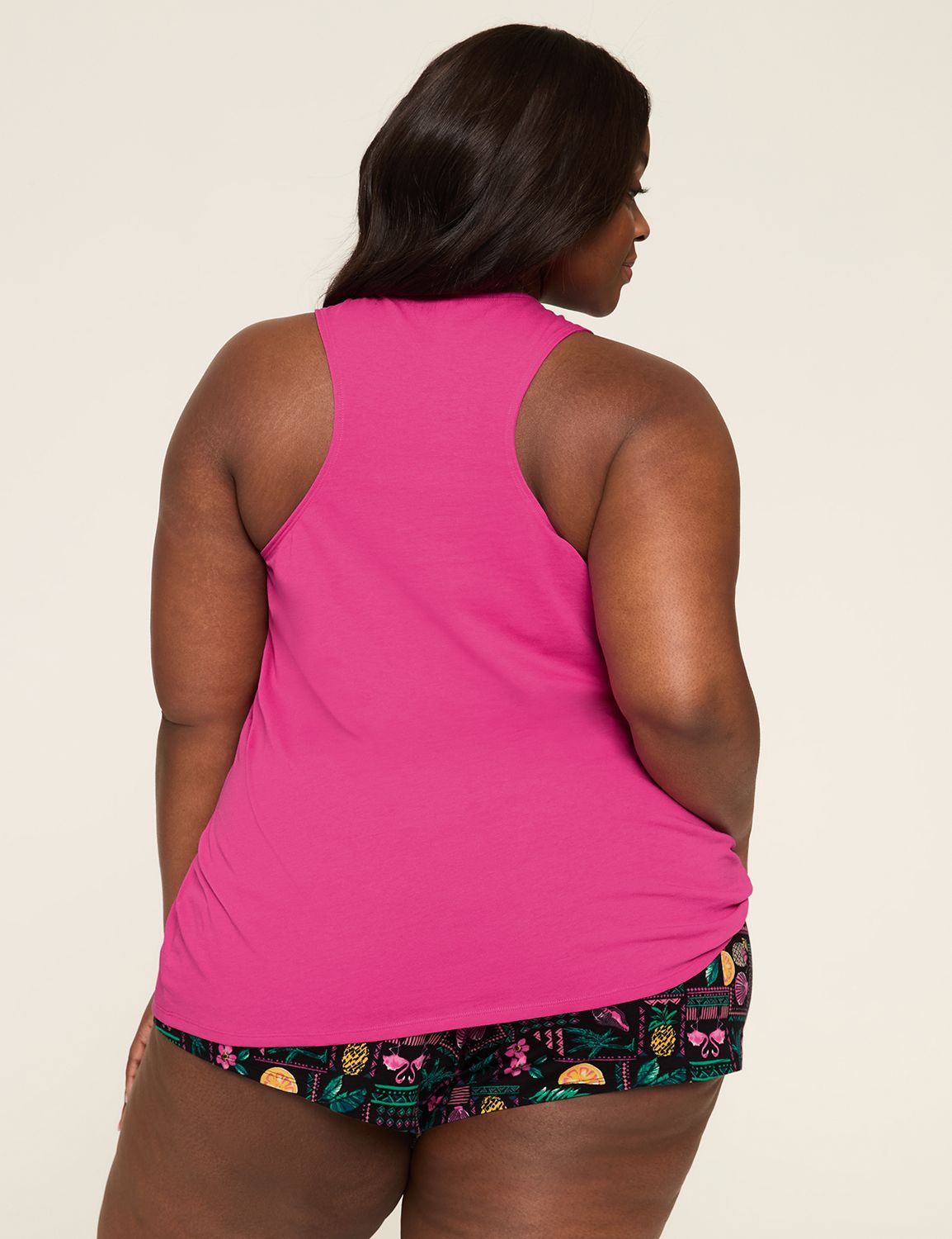 Cotton Racerback Tank and Short PJ | LaneBryant