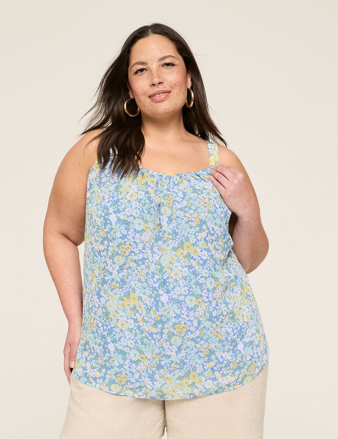 Classic Sleeveless Self-Strap Cami | LaneBryant