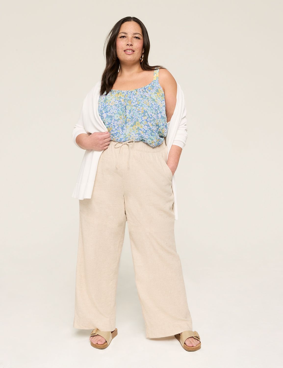 Classic Sleeveless Self-Strap Cami | LaneBryant