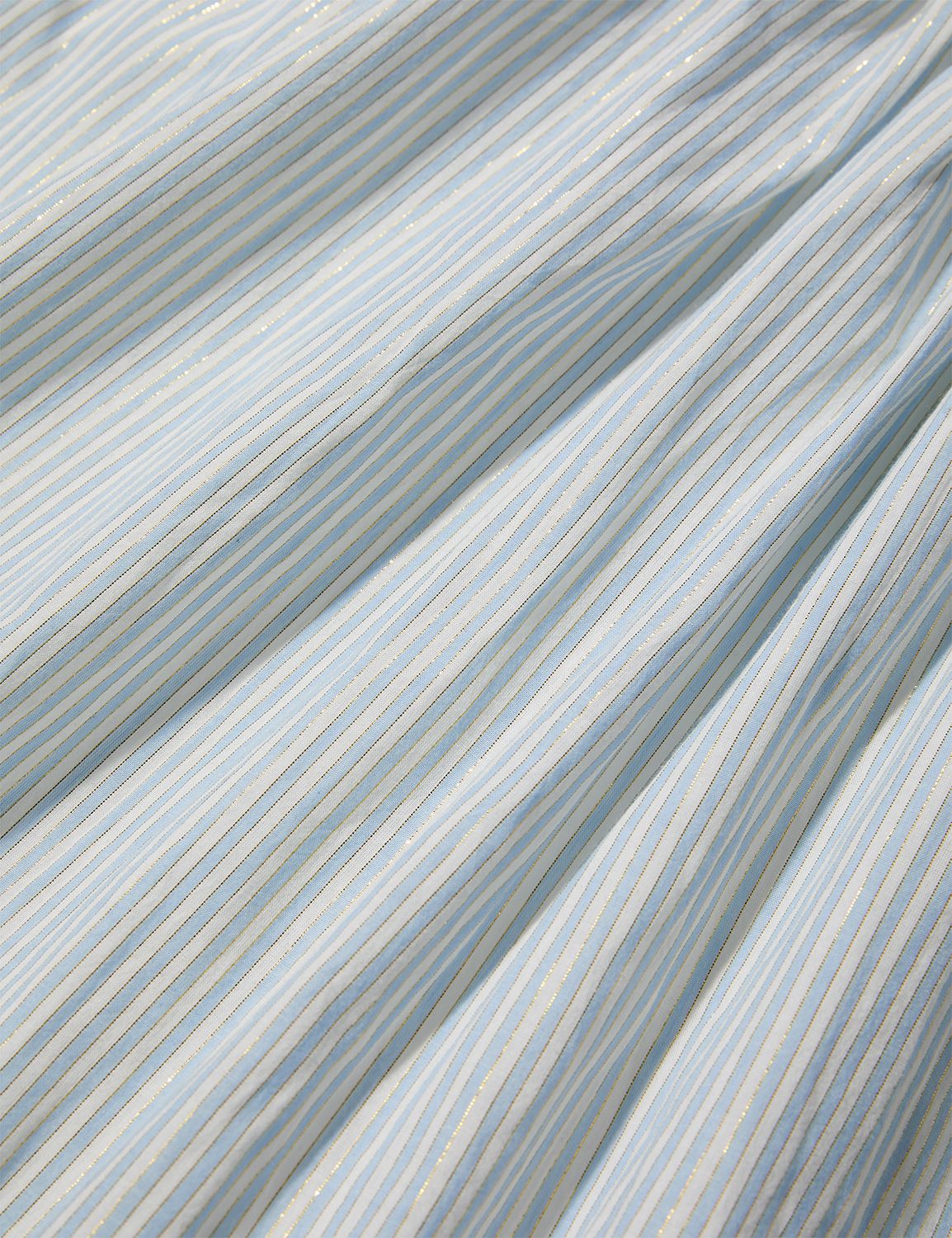 Swing Lurex Stripe Ruffle-Sleeve Tank | LaneBryant