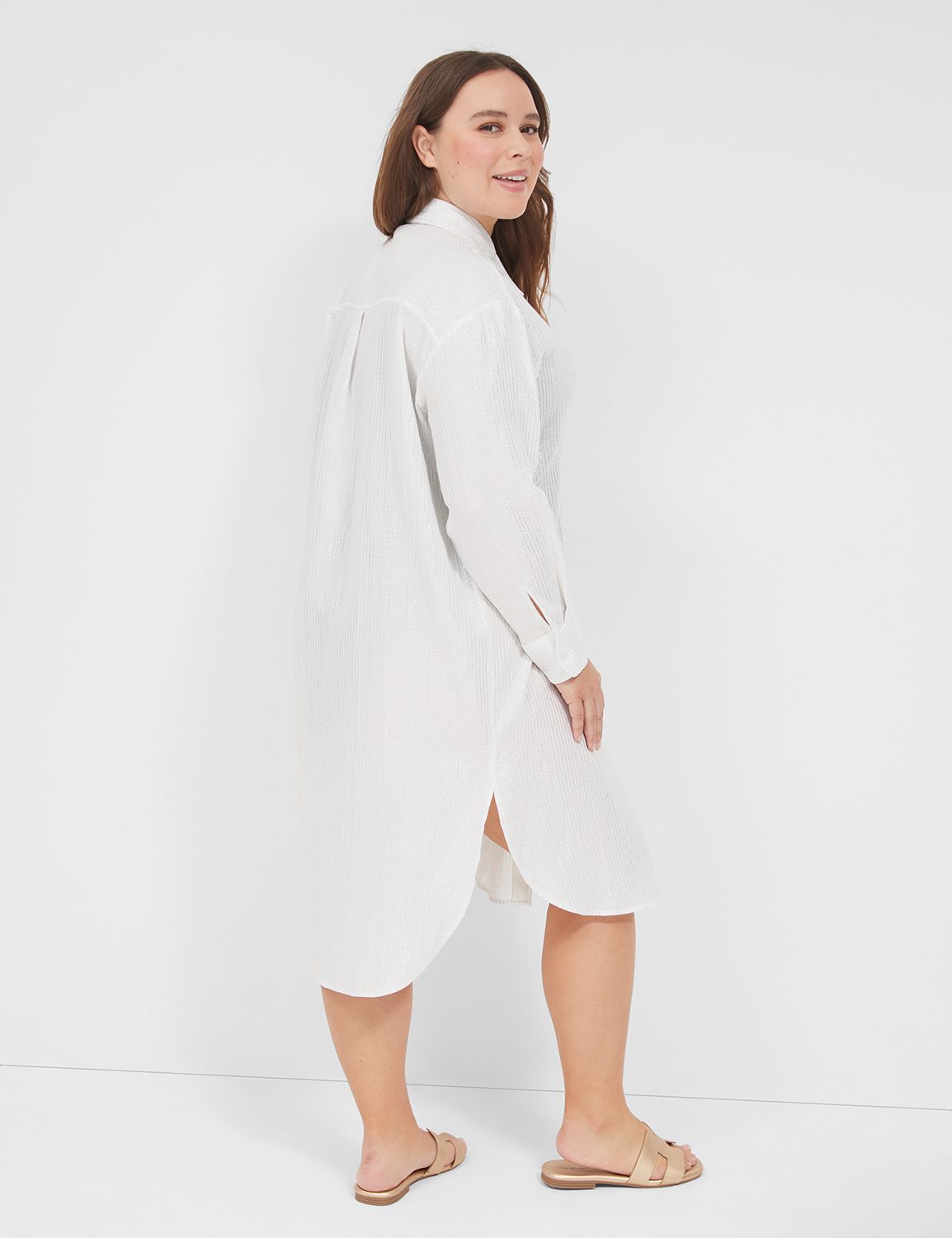 Plus Size | Long Sleeve BF Coverup 1141615 | LaneBryant