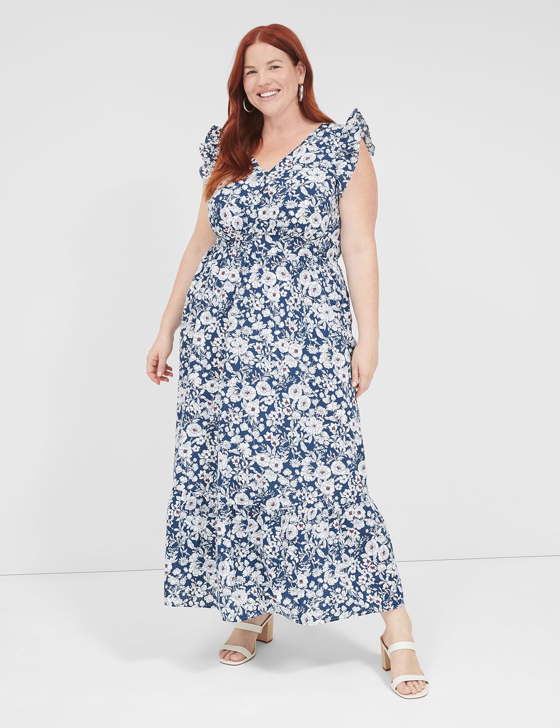 SL FLUTTER BUTTON POPOVER TIERED DR | LaneBryant