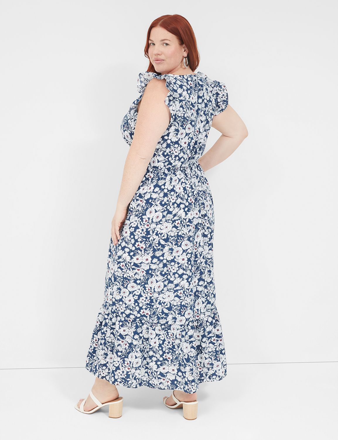 SL FLUTTER BUTTON POPOVER TIERED DR | LaneBryant