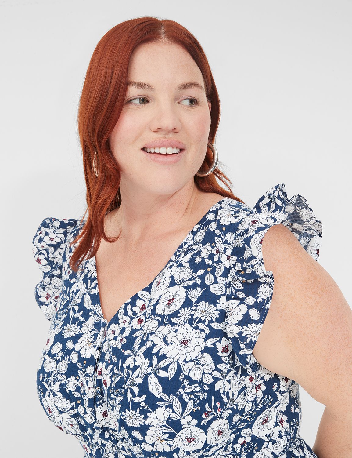 SL FLUTTER BUTTON POPOVER TIERED DR | LaneBryant