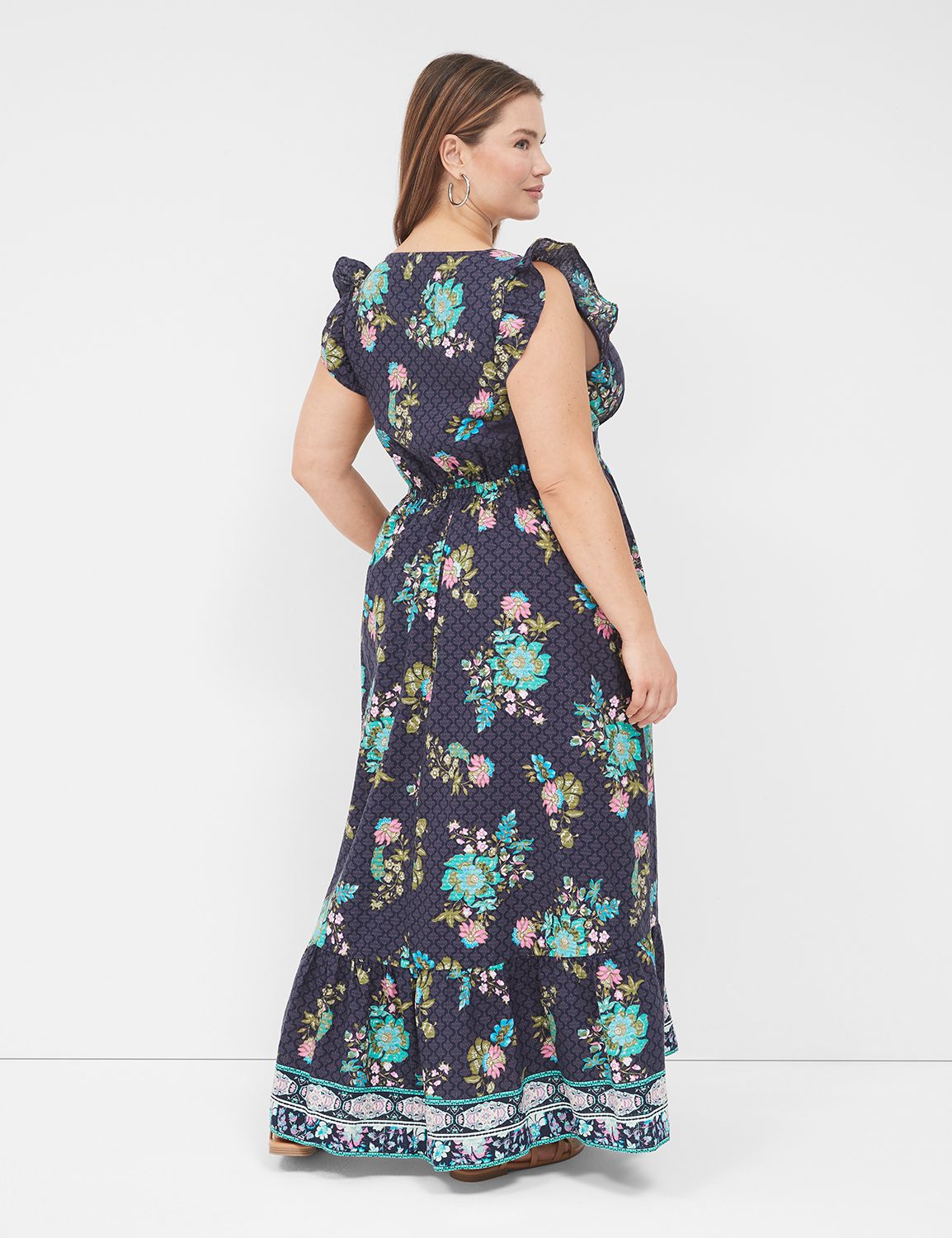 SL FLUTTER BUTTON POPOVER TIERED DR | LaneBryant