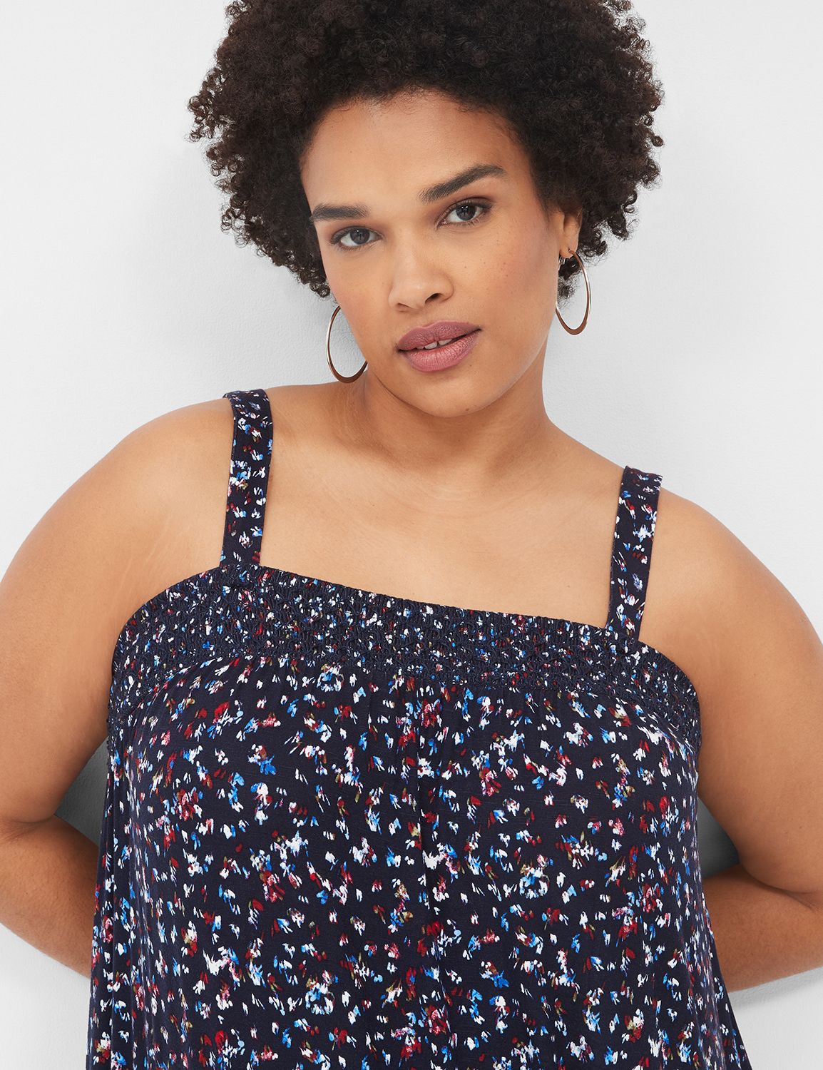 SL SQUARE NECK SWING TIERED MAXI 11 | LaneBryant