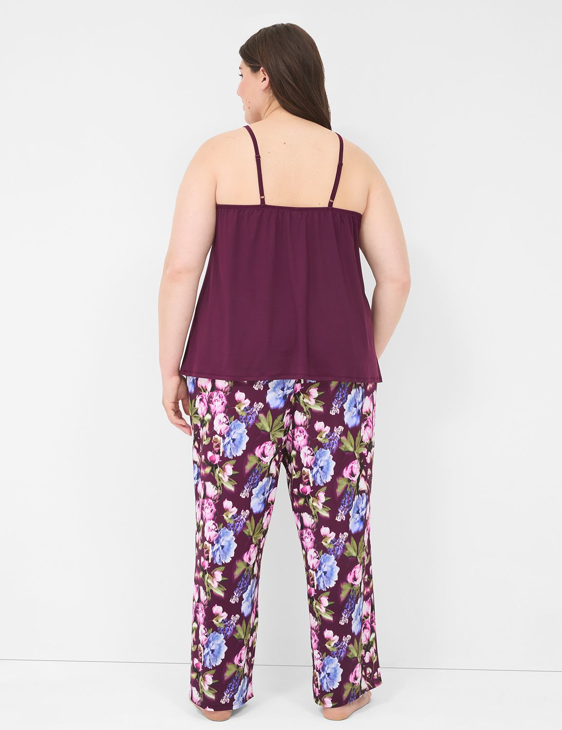 Dreamy Cool Cami Block Pant PJ Set | LaneBryant