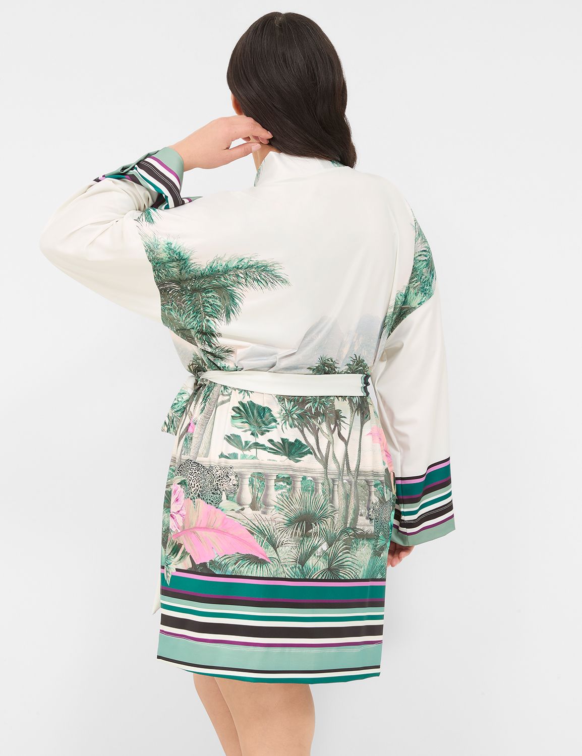 Placed Print Robe | LaneBryant
