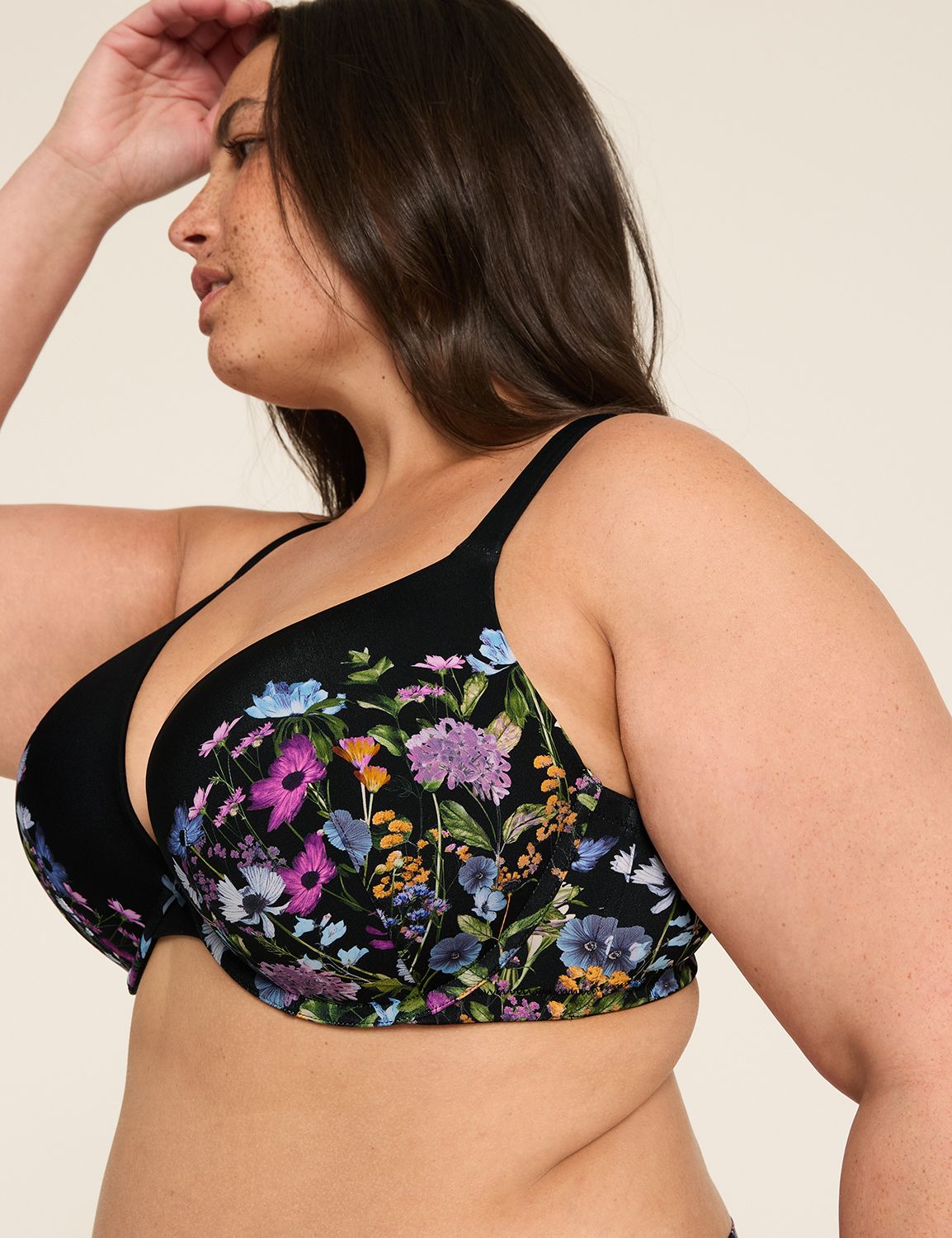 Smooth Boost Plunge Print R 1141489 | LaneBryant