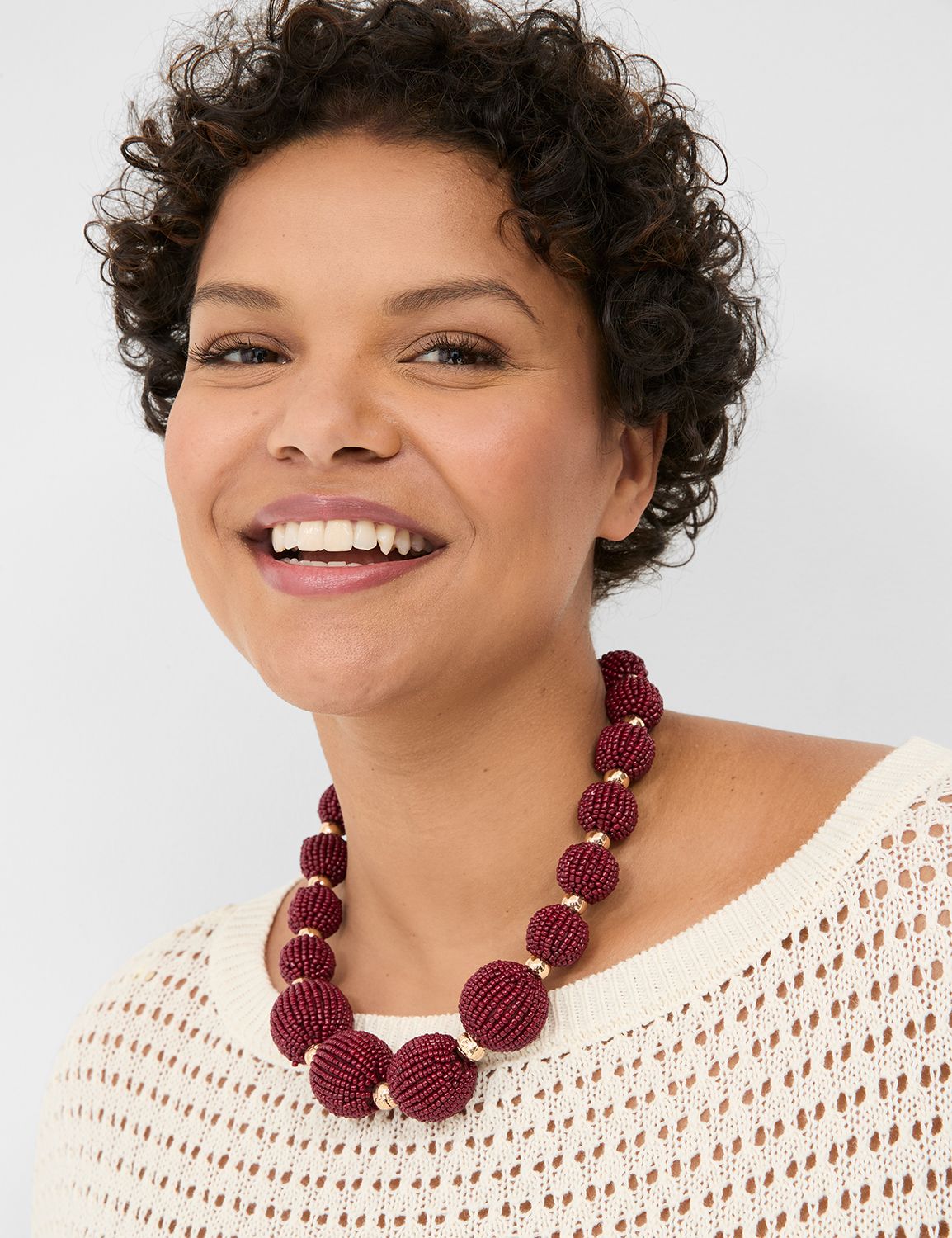 Beaded Statement Necklace | LaneBryant