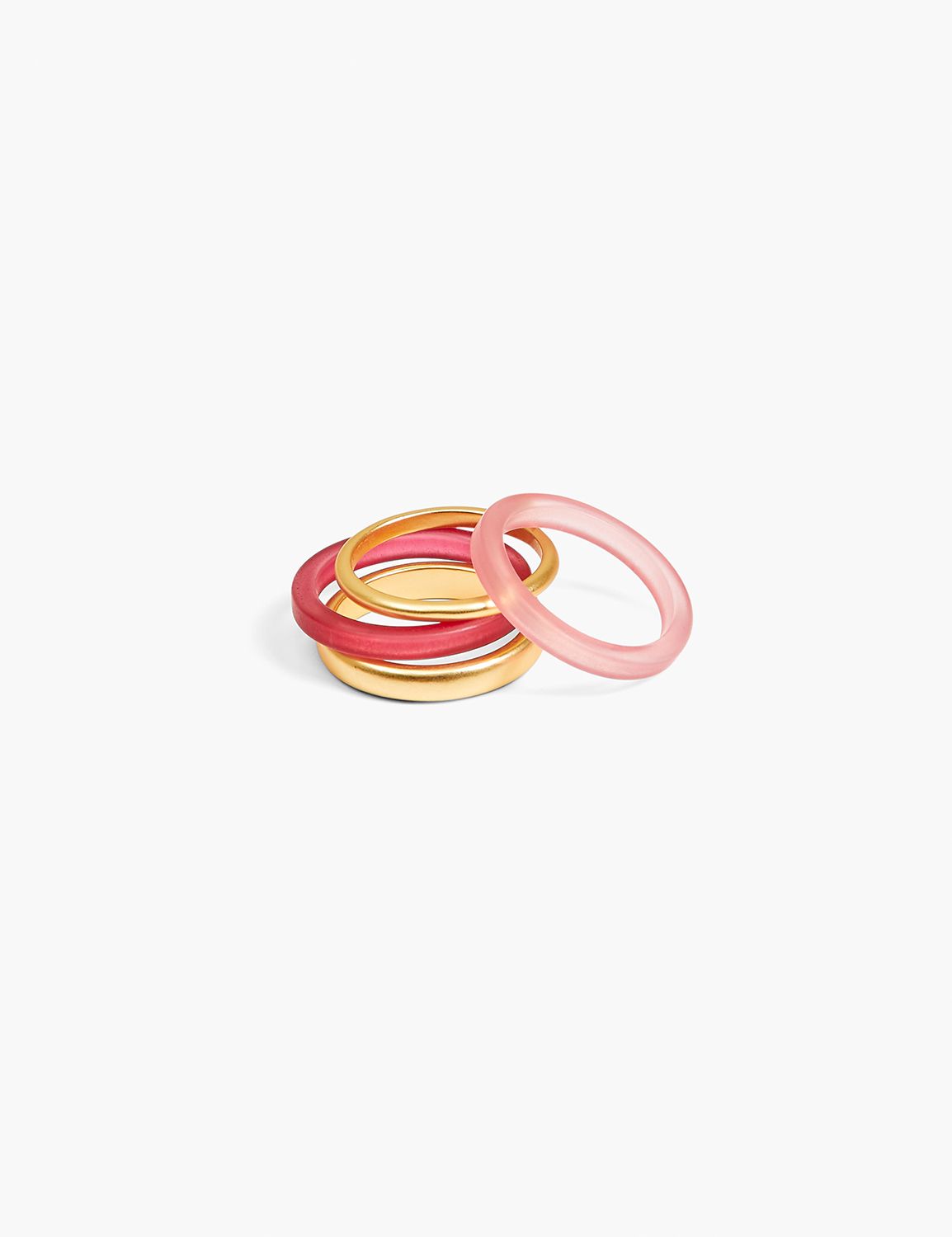 Pink Resin Ring 4-Pack | LaneBryant