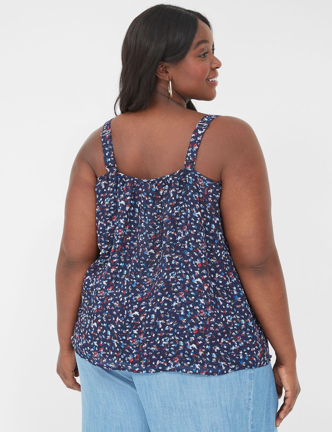 Classic Sleeveless Self-Strap Cami | LaneBryant