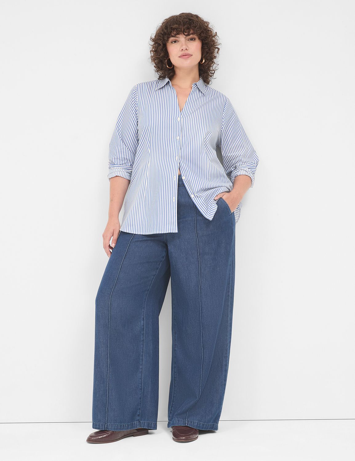 MID RISE WIDE LEG TROUSER - MEDIUM | LaneBryant