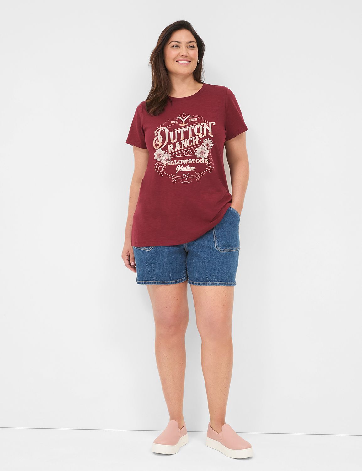 Yellowstone Dutton Ranch Graphic Tee | LaneBryant